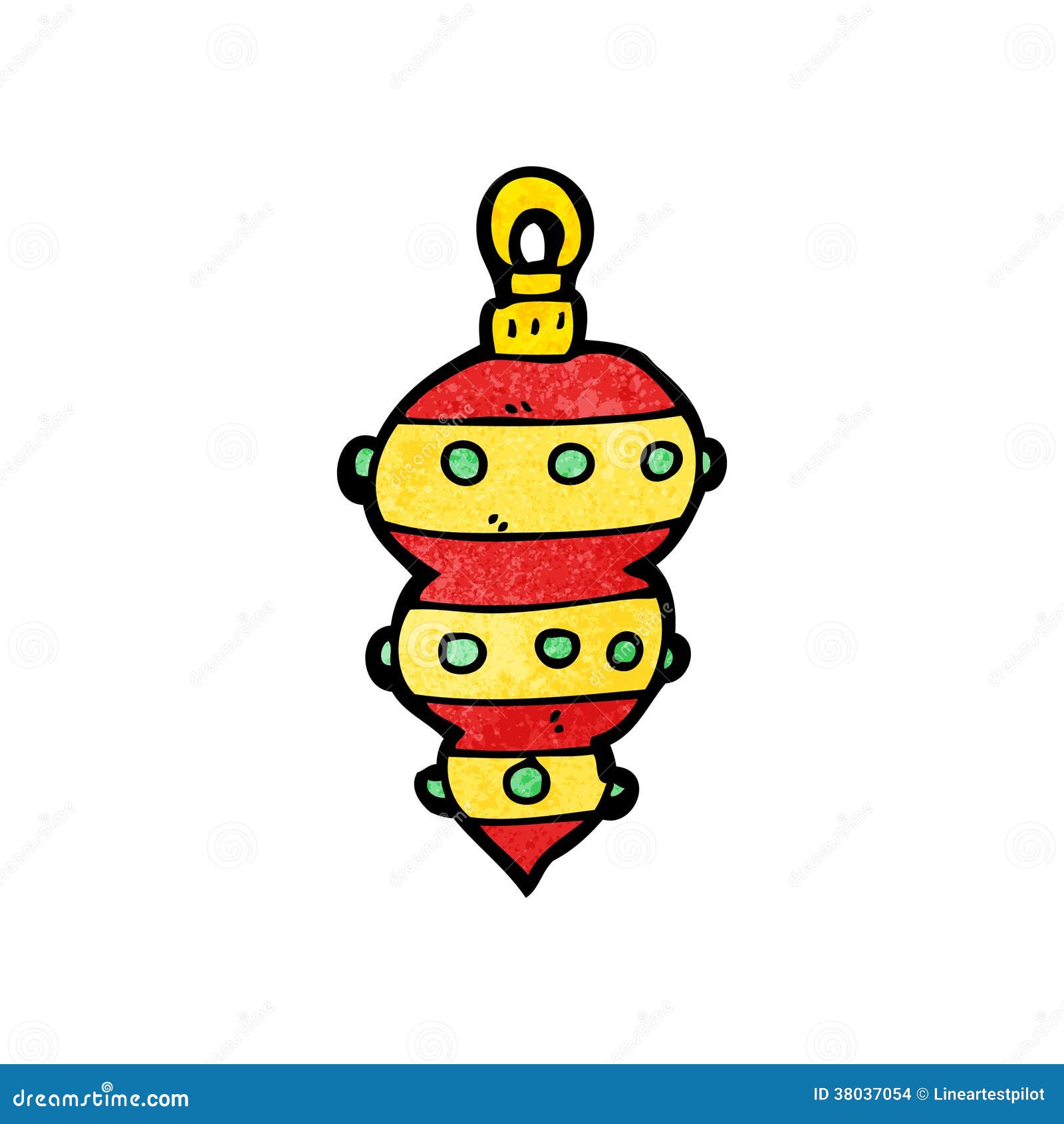 Cartoon bauble stock vector. Illustration of bauble, decoration - 38037054