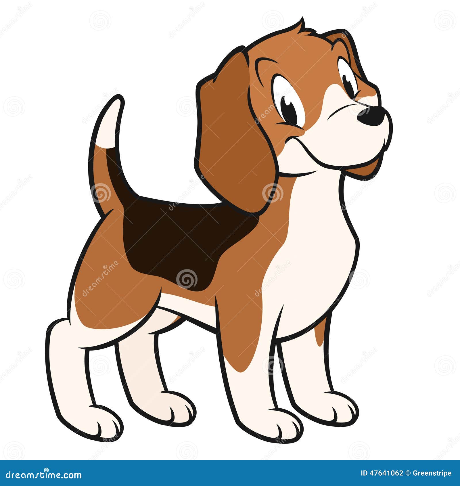 Cartoon Beagle stock vector. Illustration of funny, domestic - 47641062