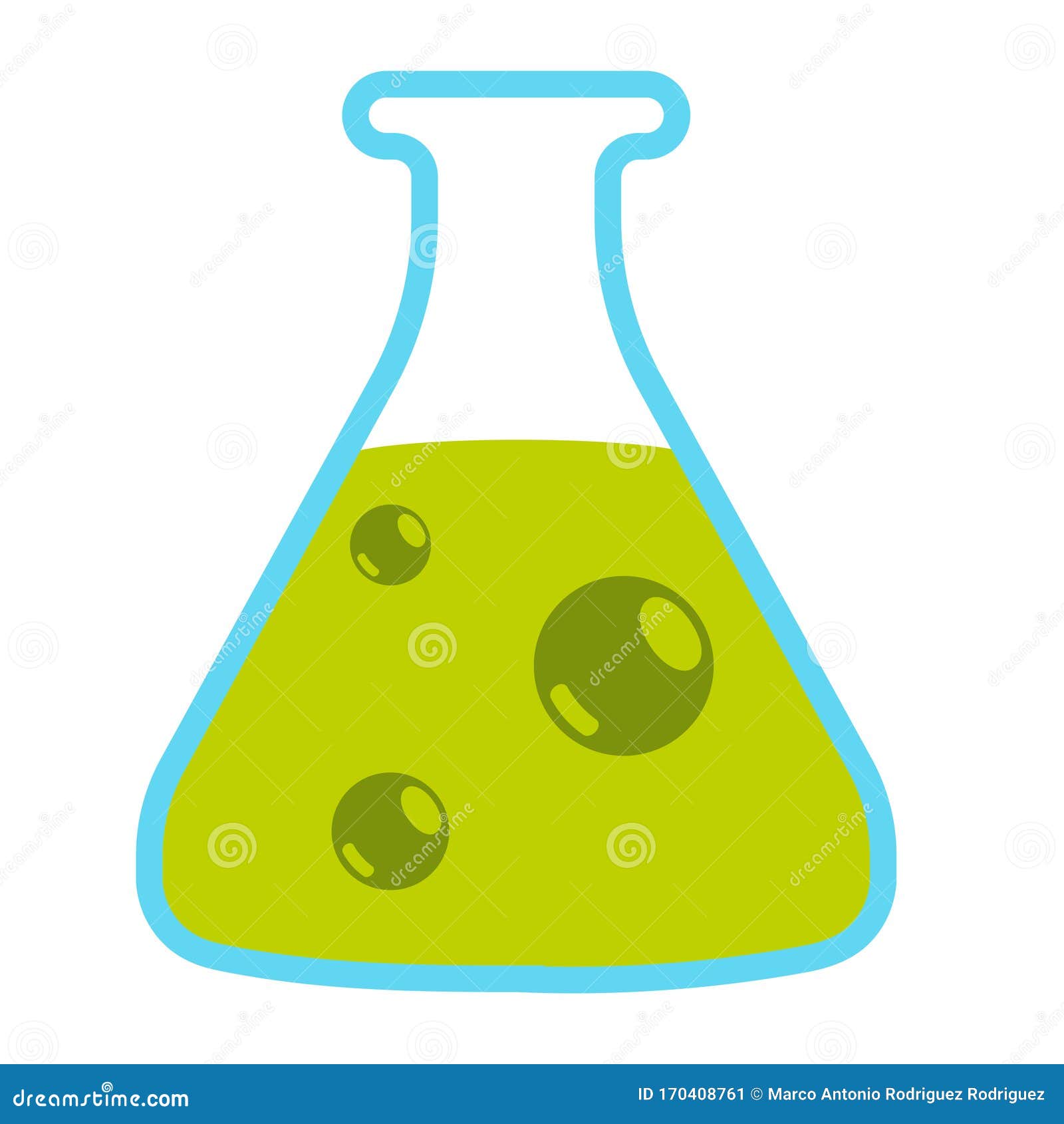 Cartoon Beaker Isolated On White Background Stock Photo | CartoonDealer ...