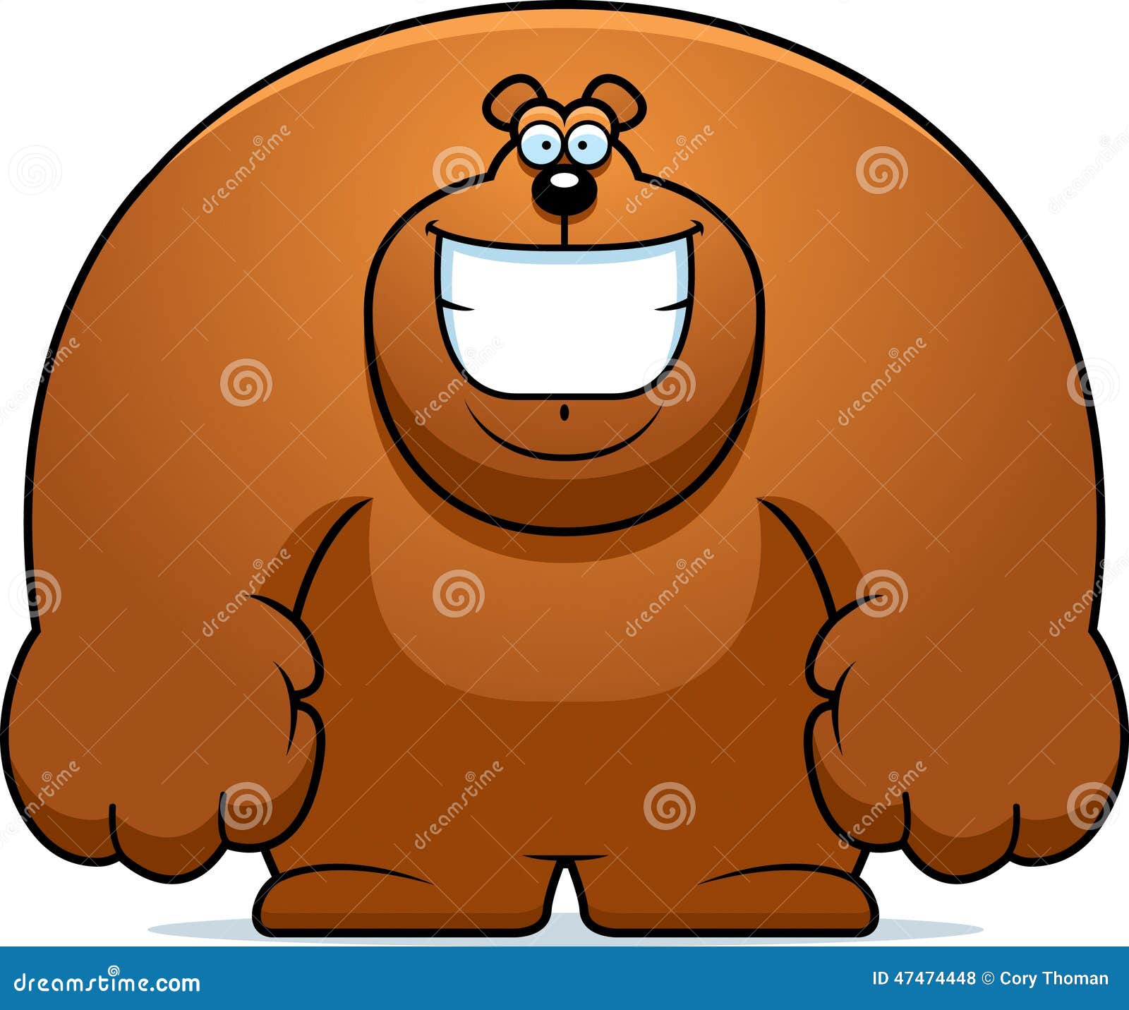 Cartoon Bear Smiling stock vector. Illustration of bear - 47474448