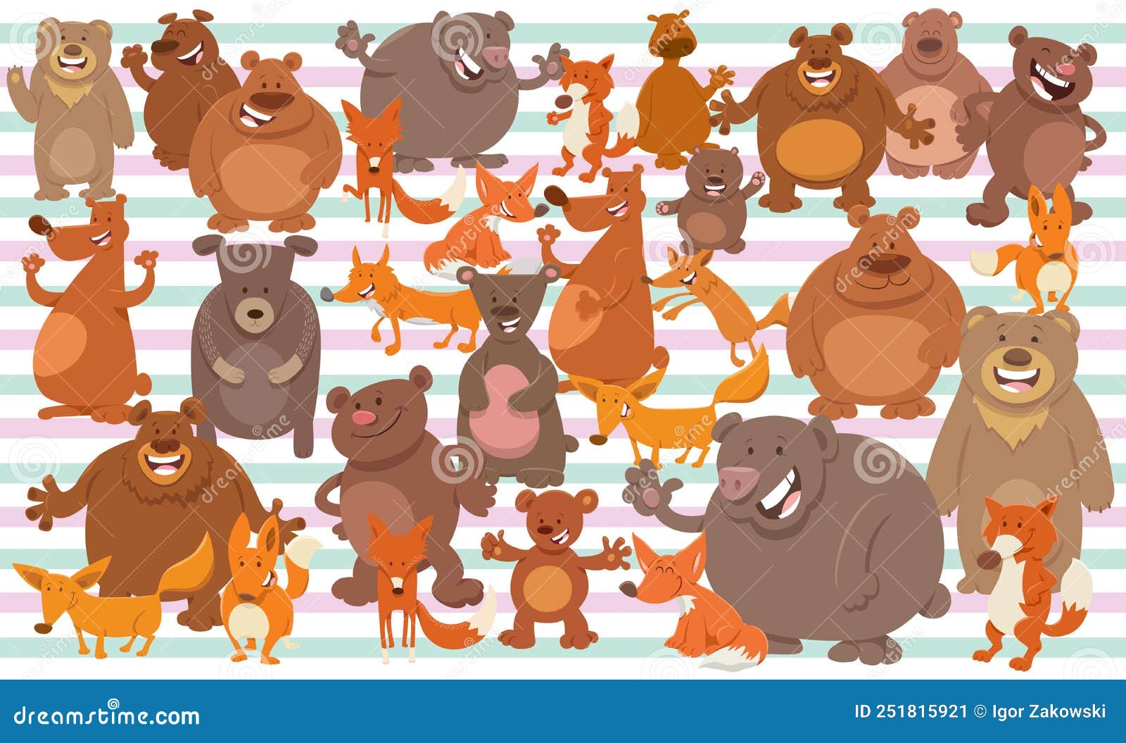 A Pack Of Red Foxes Cuddled Up Together In Their Cozy Den, Concept Of ...