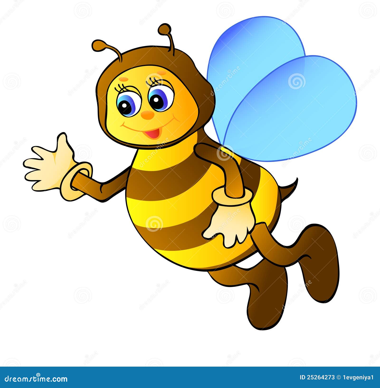 Cartoon bee stock vector. Illustration of honey, humor - 25264273