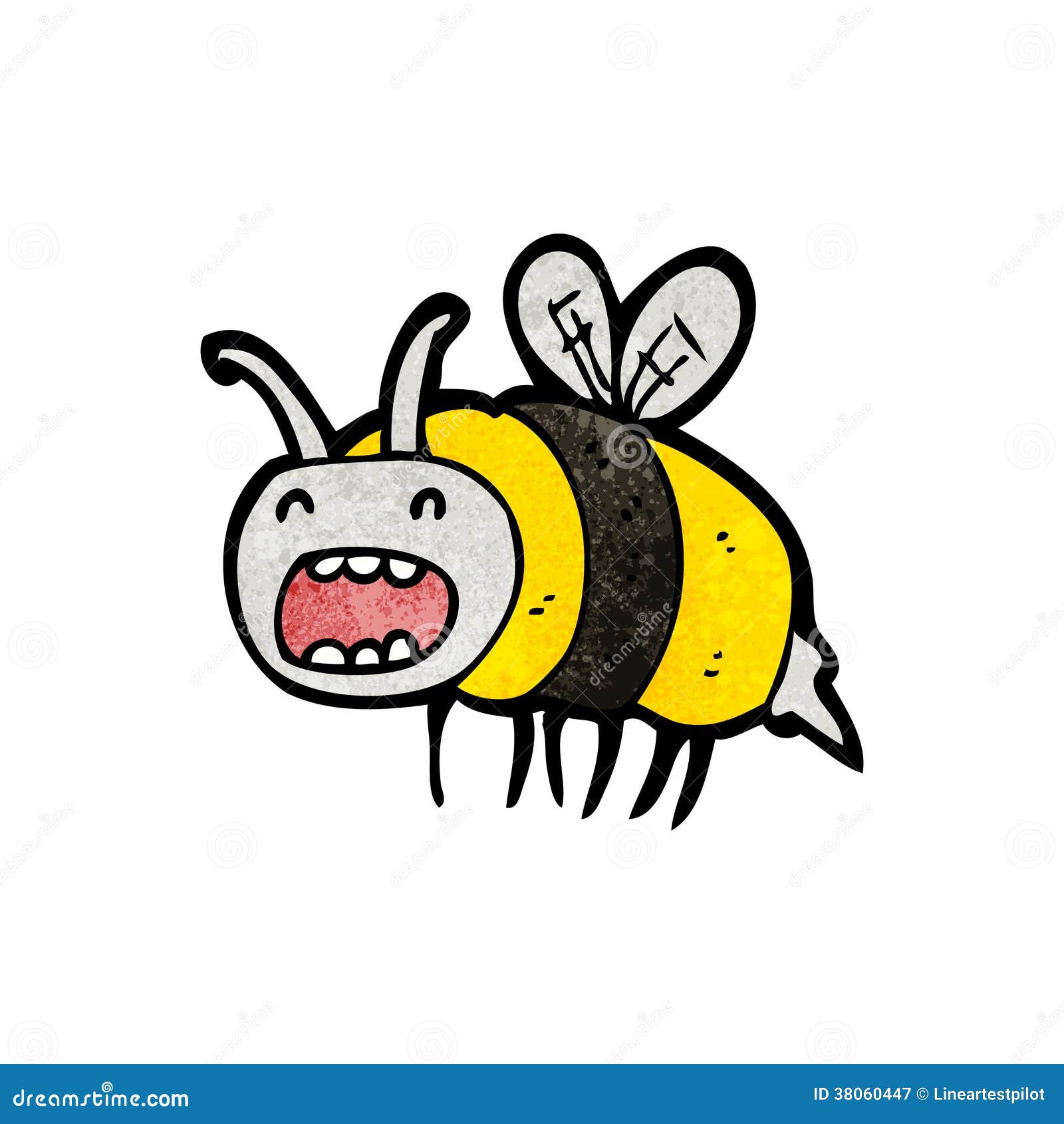 Cartoon bee stock vector. Illustration of cartoon, traditional - 38060447