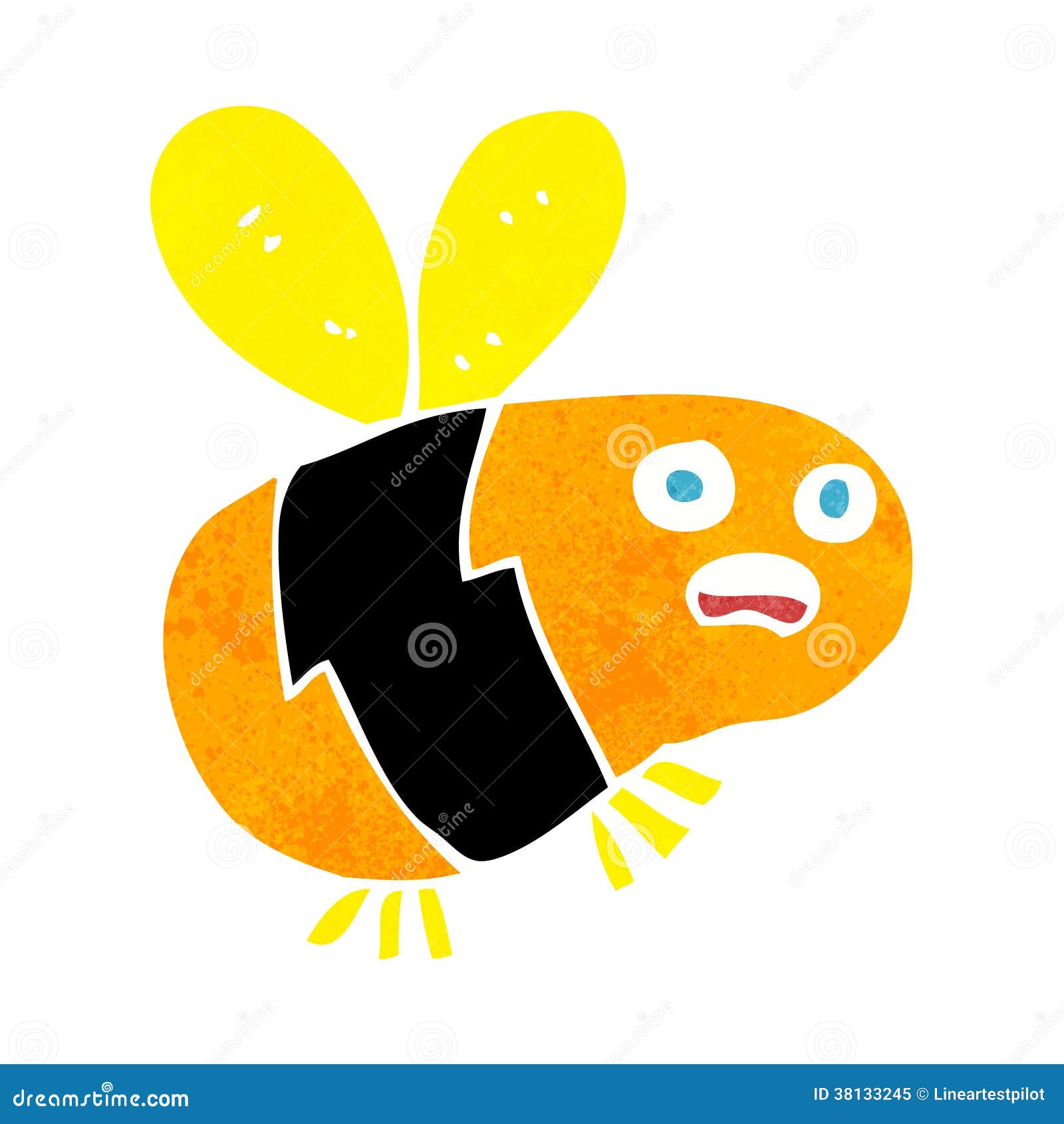Cartoon bee stock illustration. Illustration of funny - 38133245