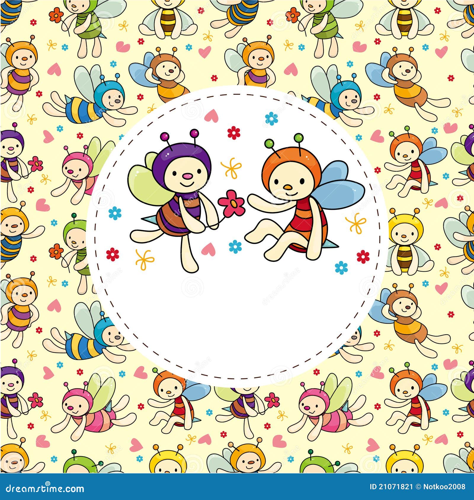 Cartoon Bee Card | CartoonDealer.com #21071821