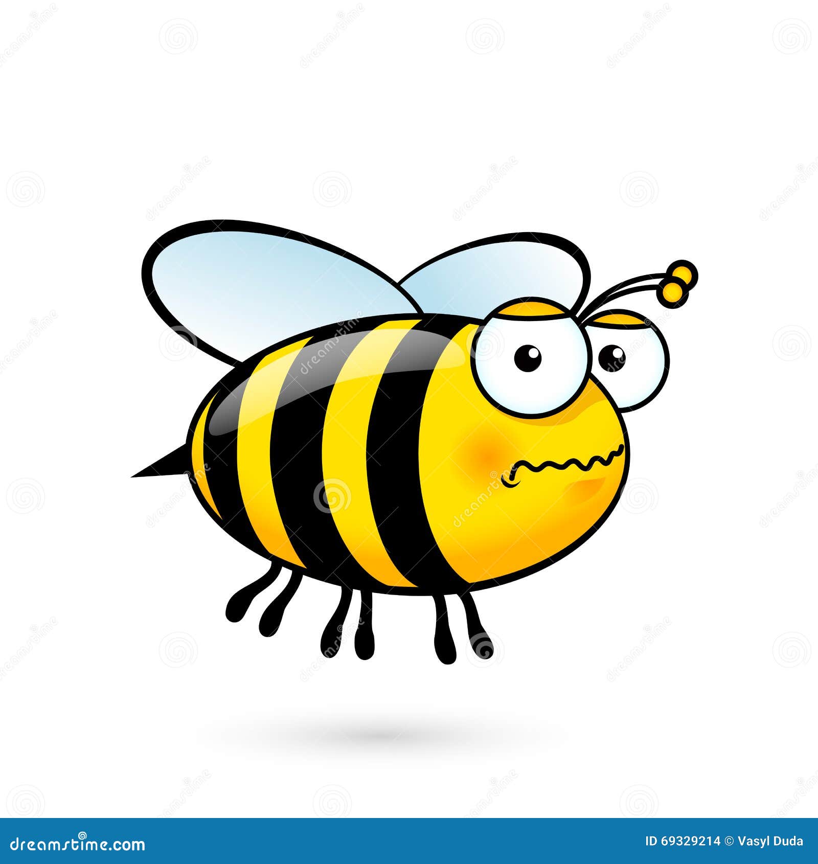 Cartoon Bee stock vector. Illustration of business, drawing - 69329214