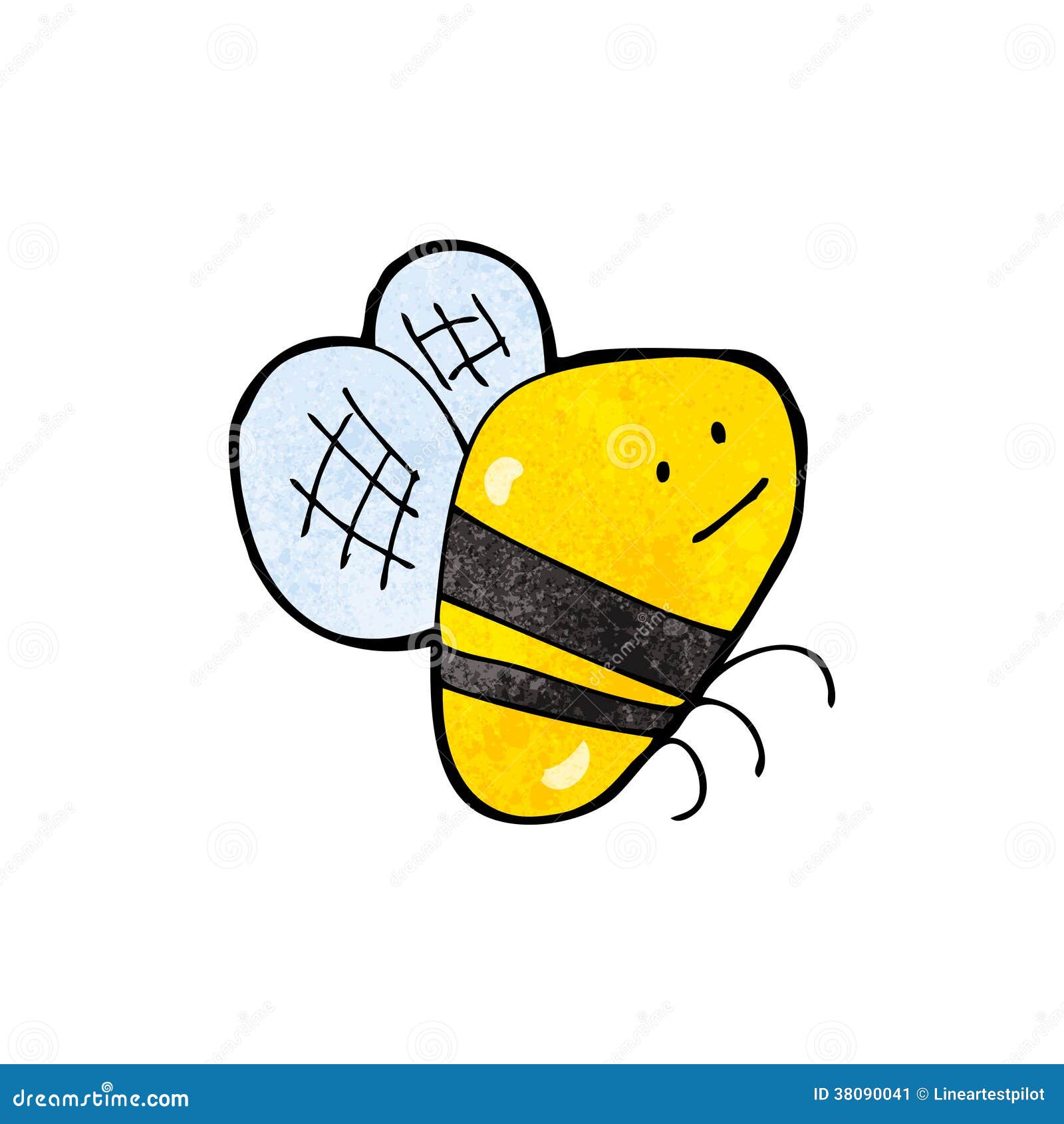 Cartoon bee stock vector. Illustration of artwork, cartoon - 38090041
