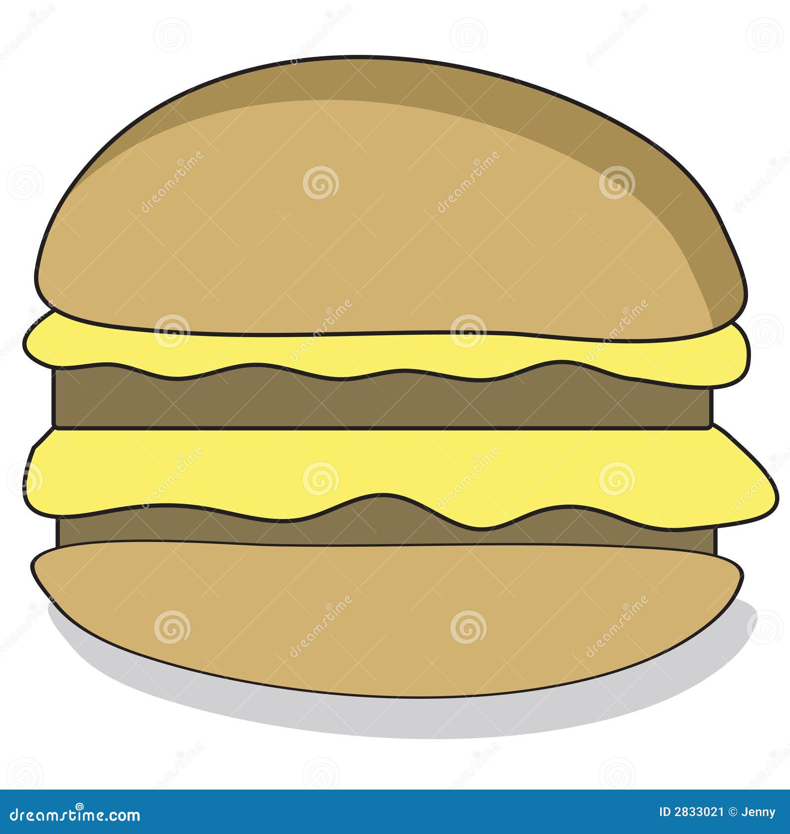 Cartoon Beefburger stock illustration. Illustration of clipart - 2833021