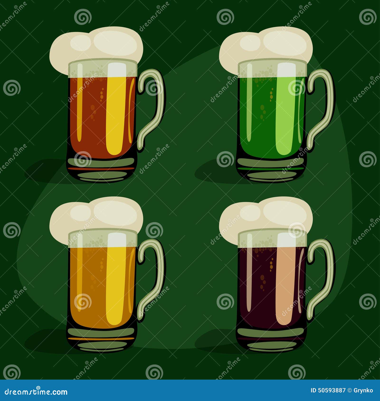 With Beer Green Crayons In The Cartoon Gutters | CartoonDealer.com ...