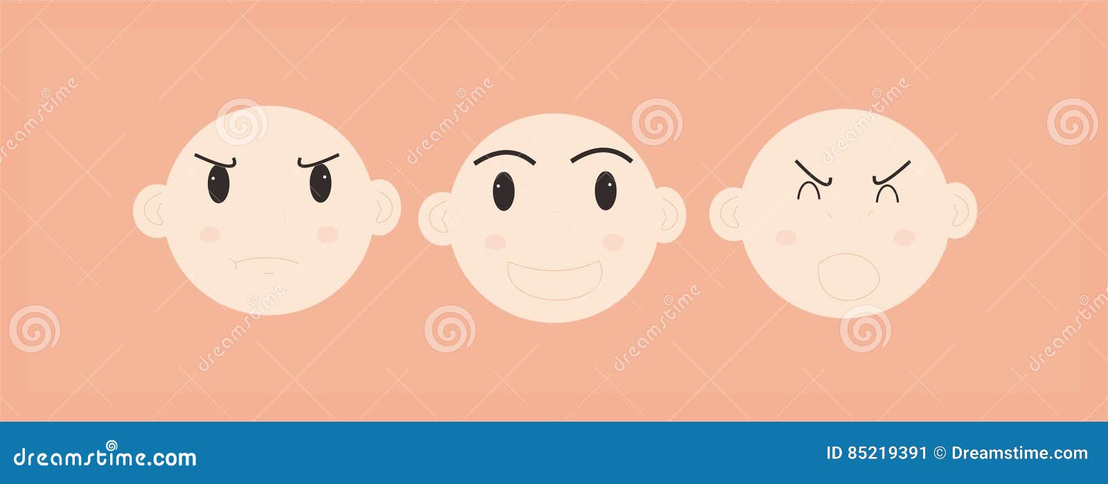 Cartoon about Behavior Kids Stock Illustration - Illustration of simple ...