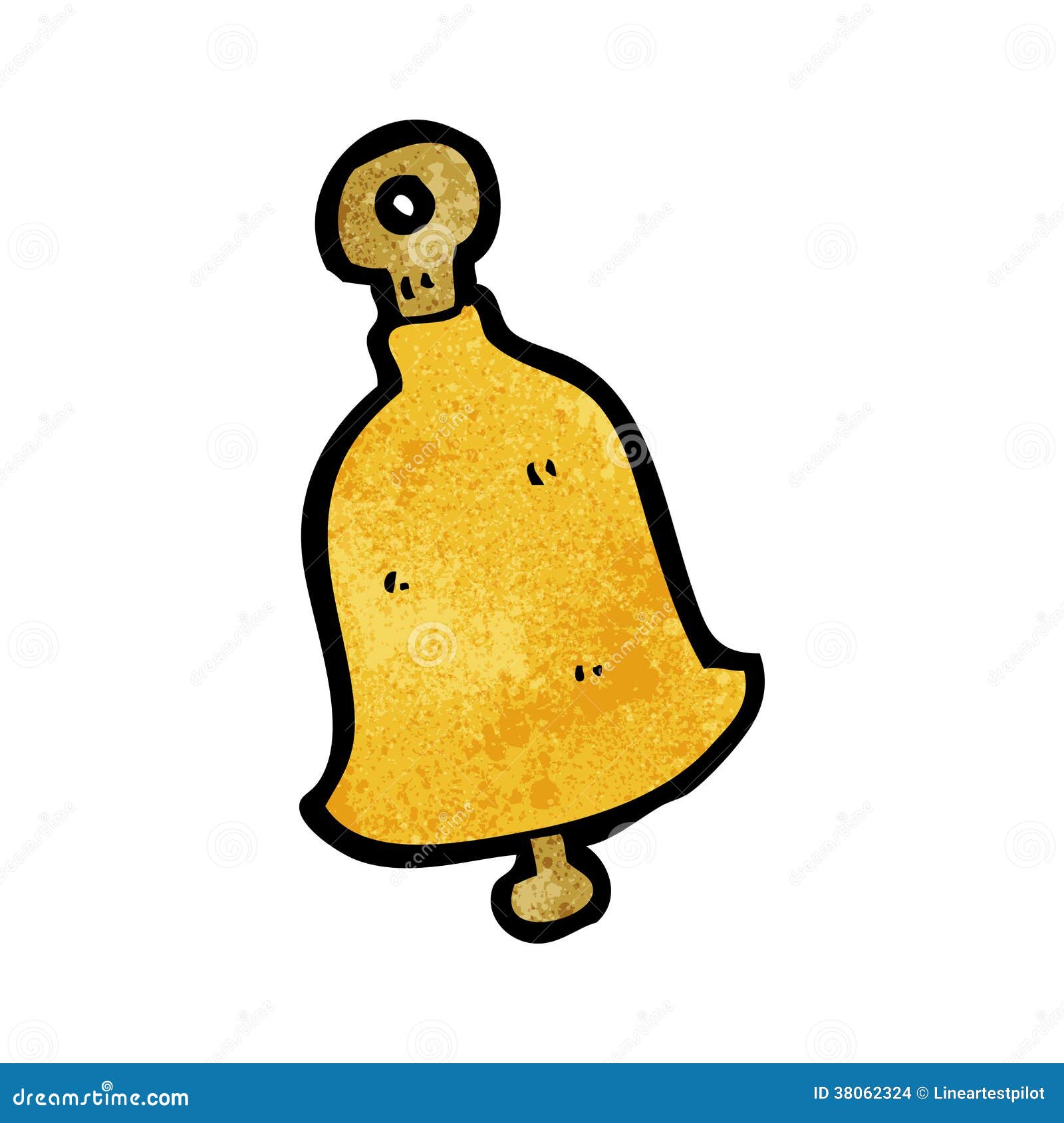 Cartoon bell stock vector. Illustration of texture, crazy - 38062324