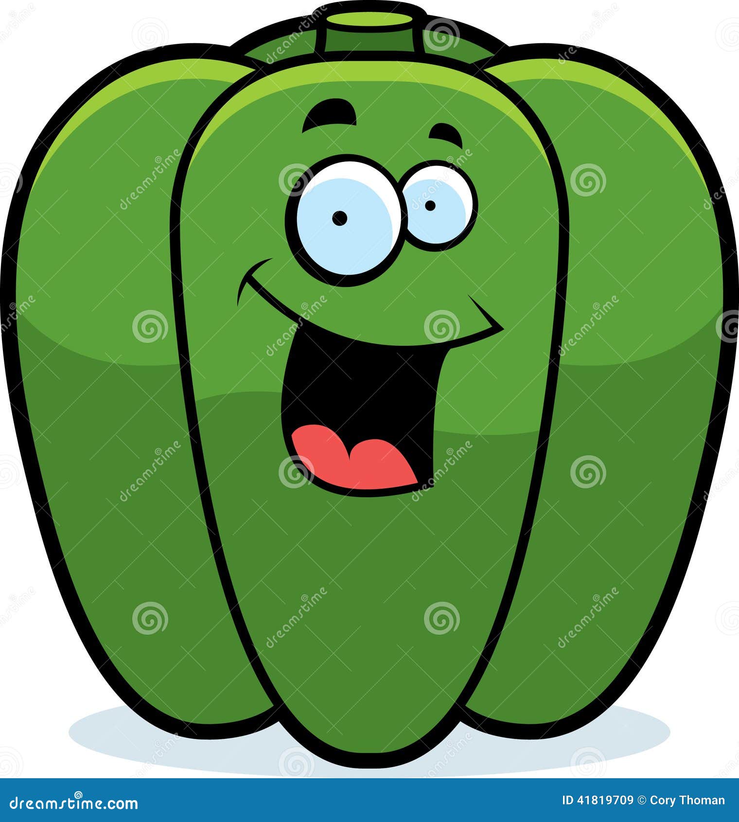 Cartoon Bell Pepper Smiling Stock Vector - Illustration of food, pepper ...