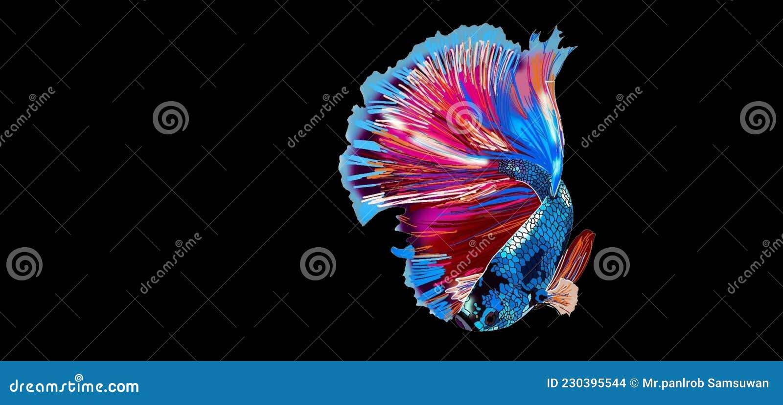 Cartoon Red Betta Fish, Siamese Fighting Fish, Betta Splendens Crown ... Cartoon Red Betta Fish, Siamese Fighting Fish, Betta Splendens Crown ...