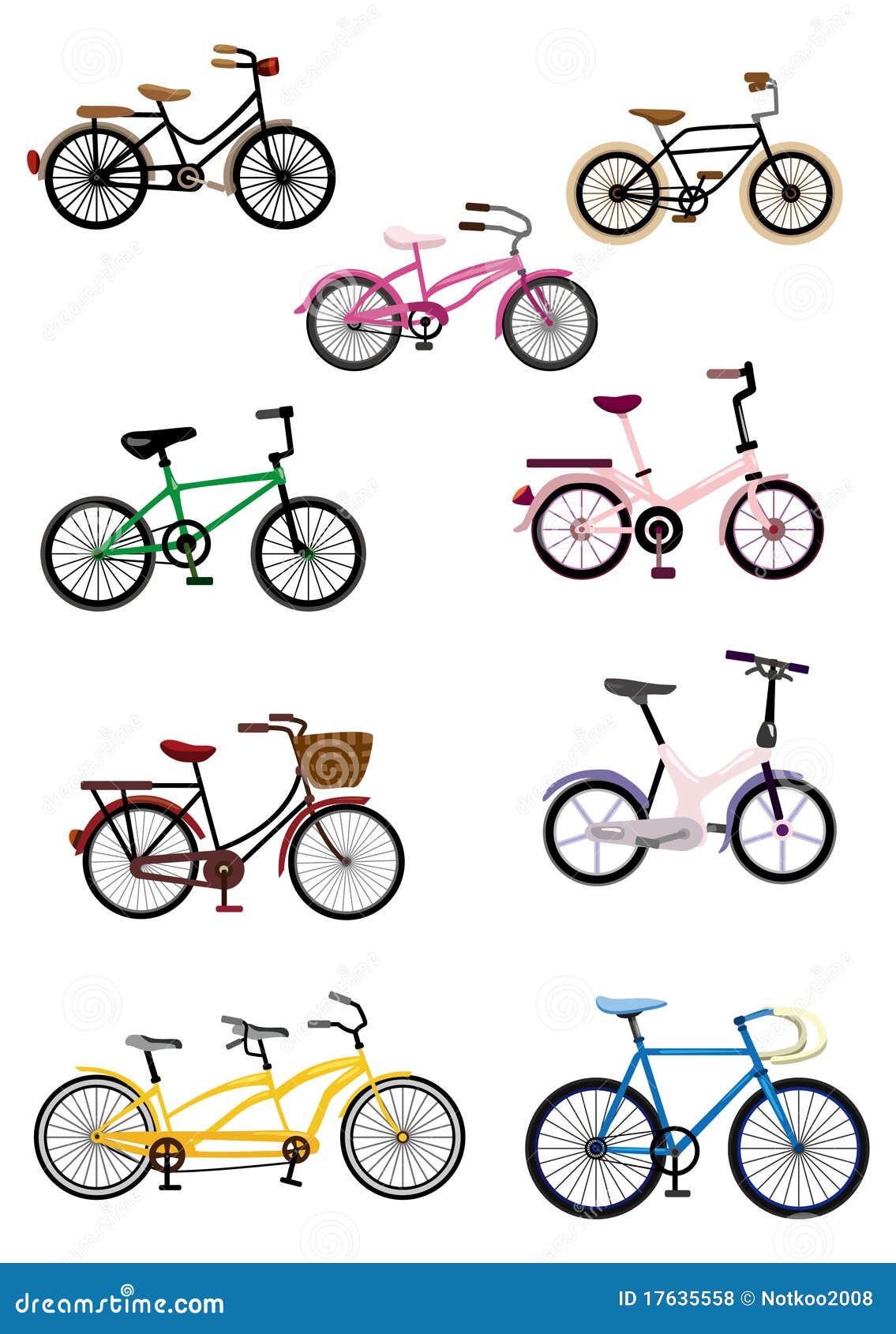 Cartoon bicycle icon stock vector. Illustration of bike - 17635558