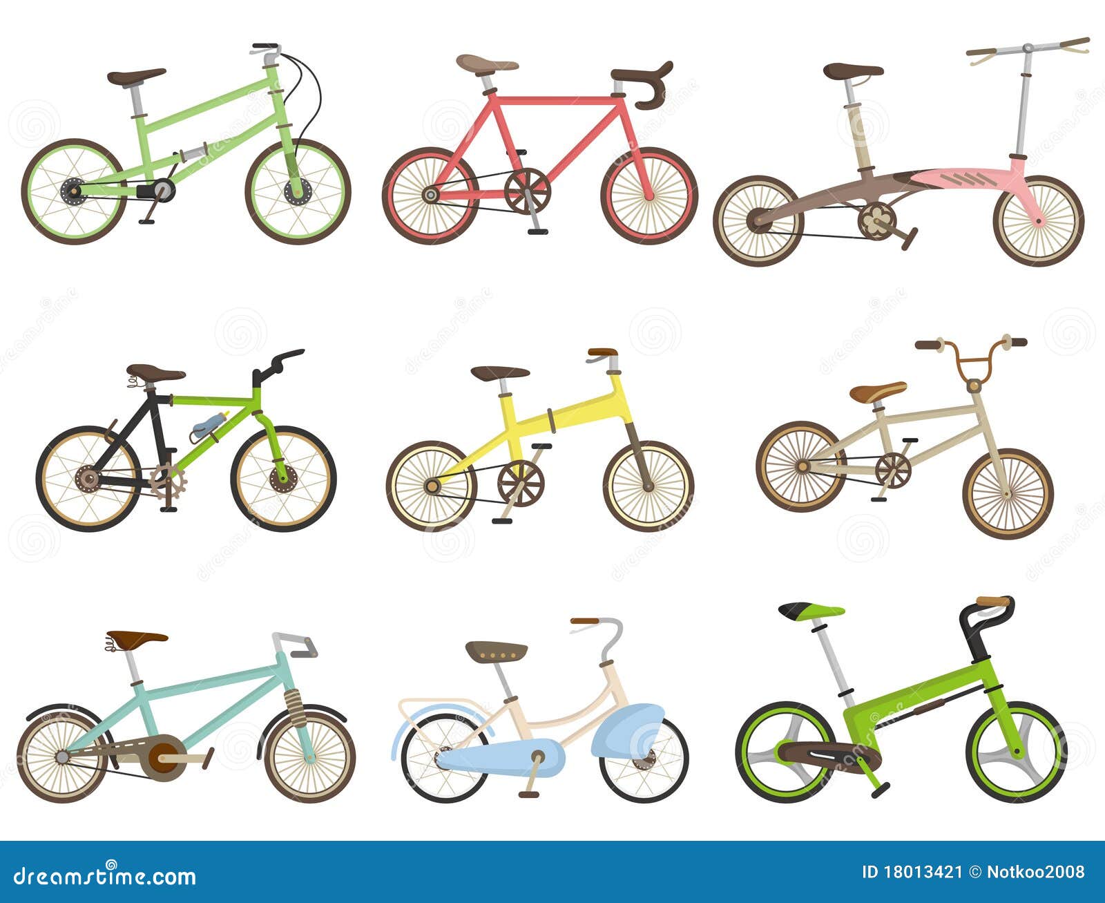 Cartoon bicycle icon stock vector. Illustration of draw - 18013421