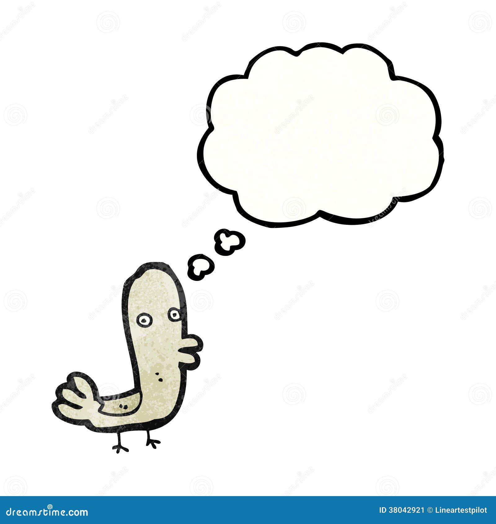 Cartoon bird stock vector. Illustration of cartoon, thinking - 38042921