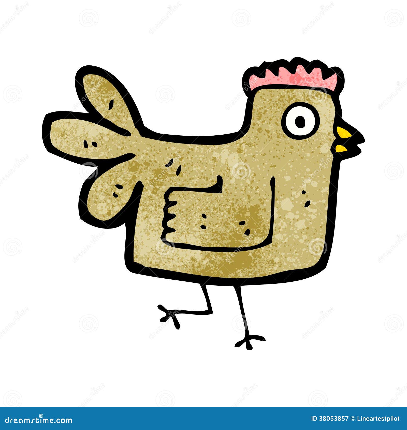 Cartoon bird stock vector. Illustration of texture, funny - 38053857