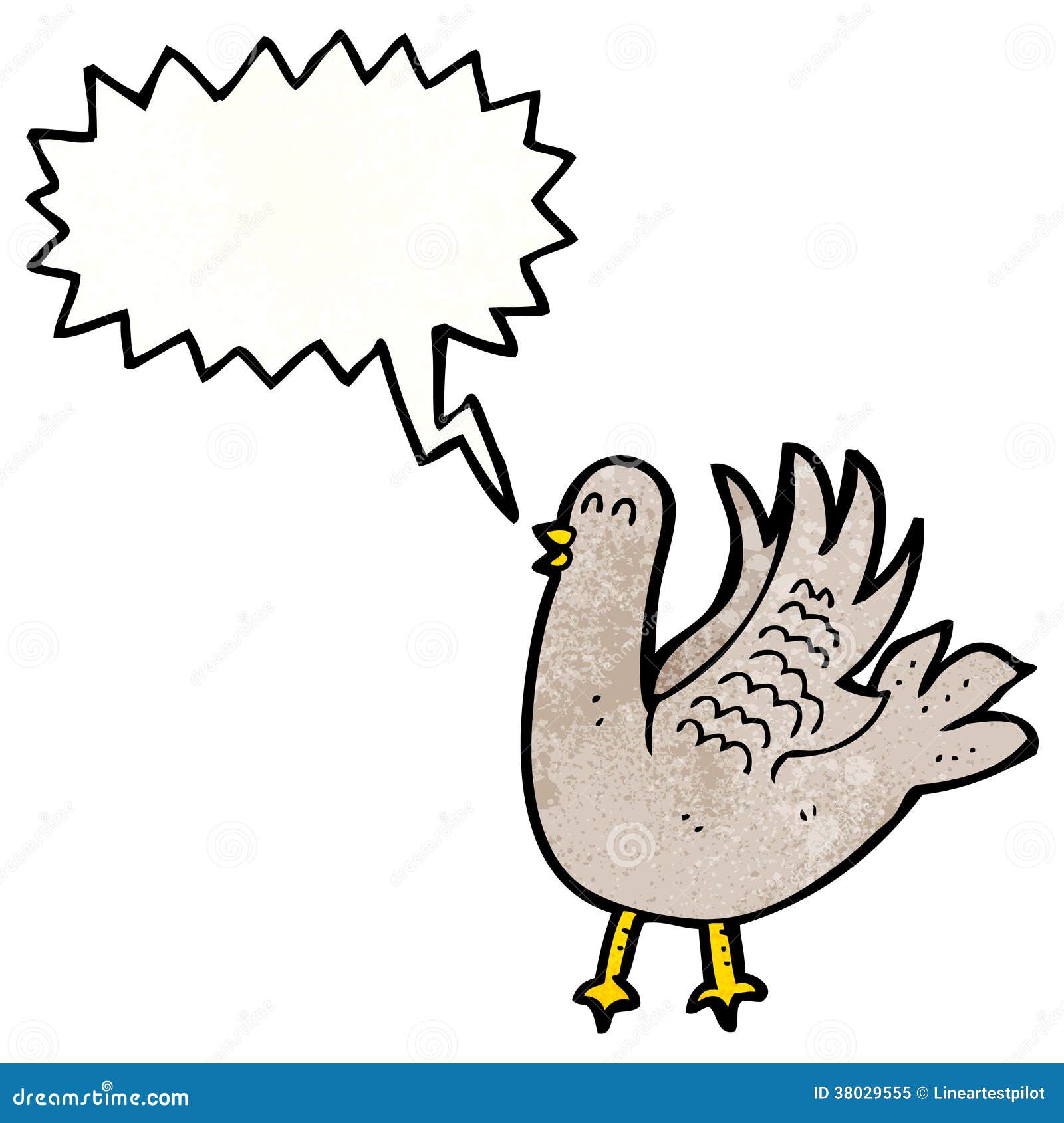 Cartoon Bird Flapping Wings Stock Vector - Illustration of crazy ...