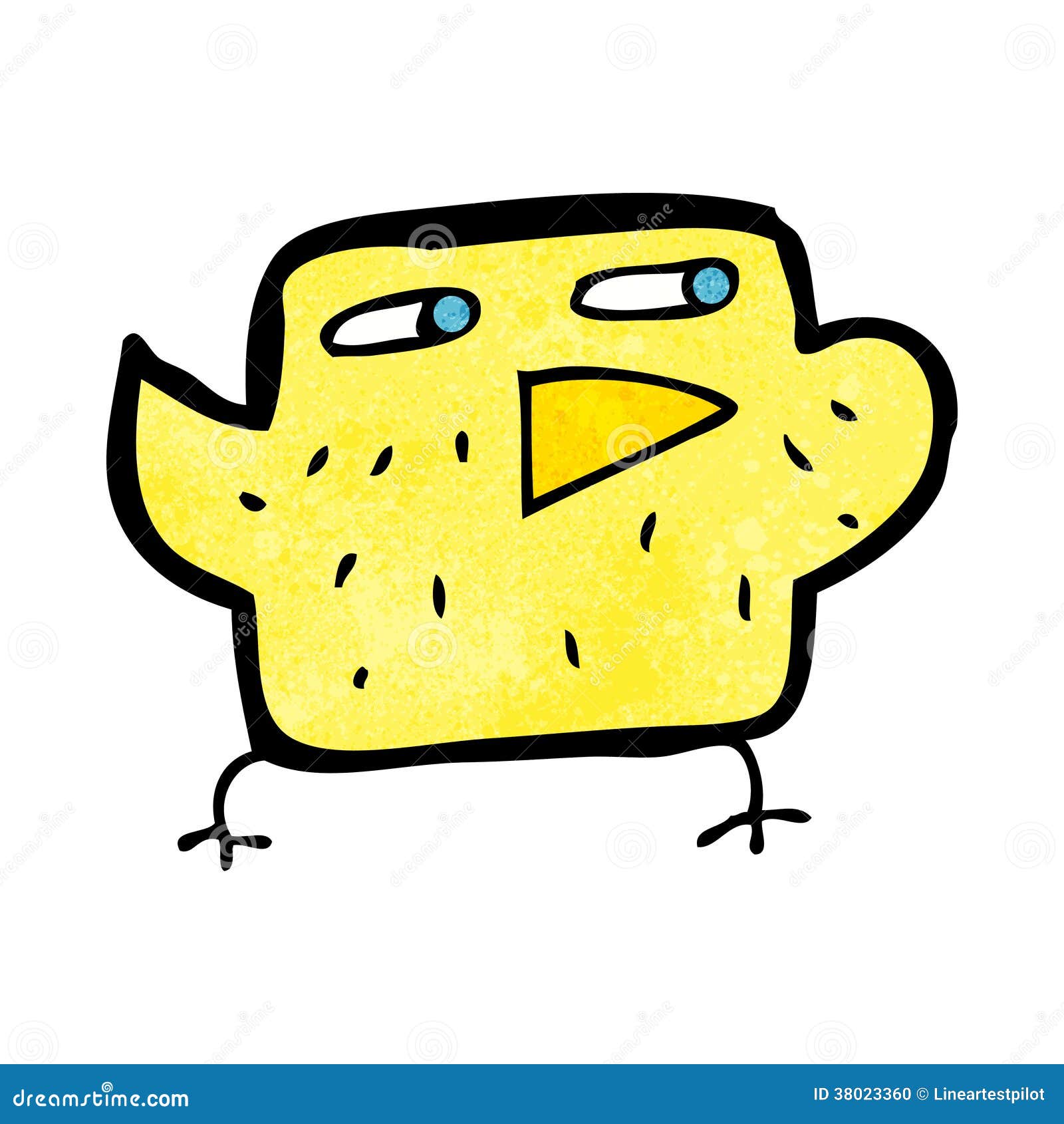 Cartoon bird stock vector. Illustration of funny, crazy - 38023360