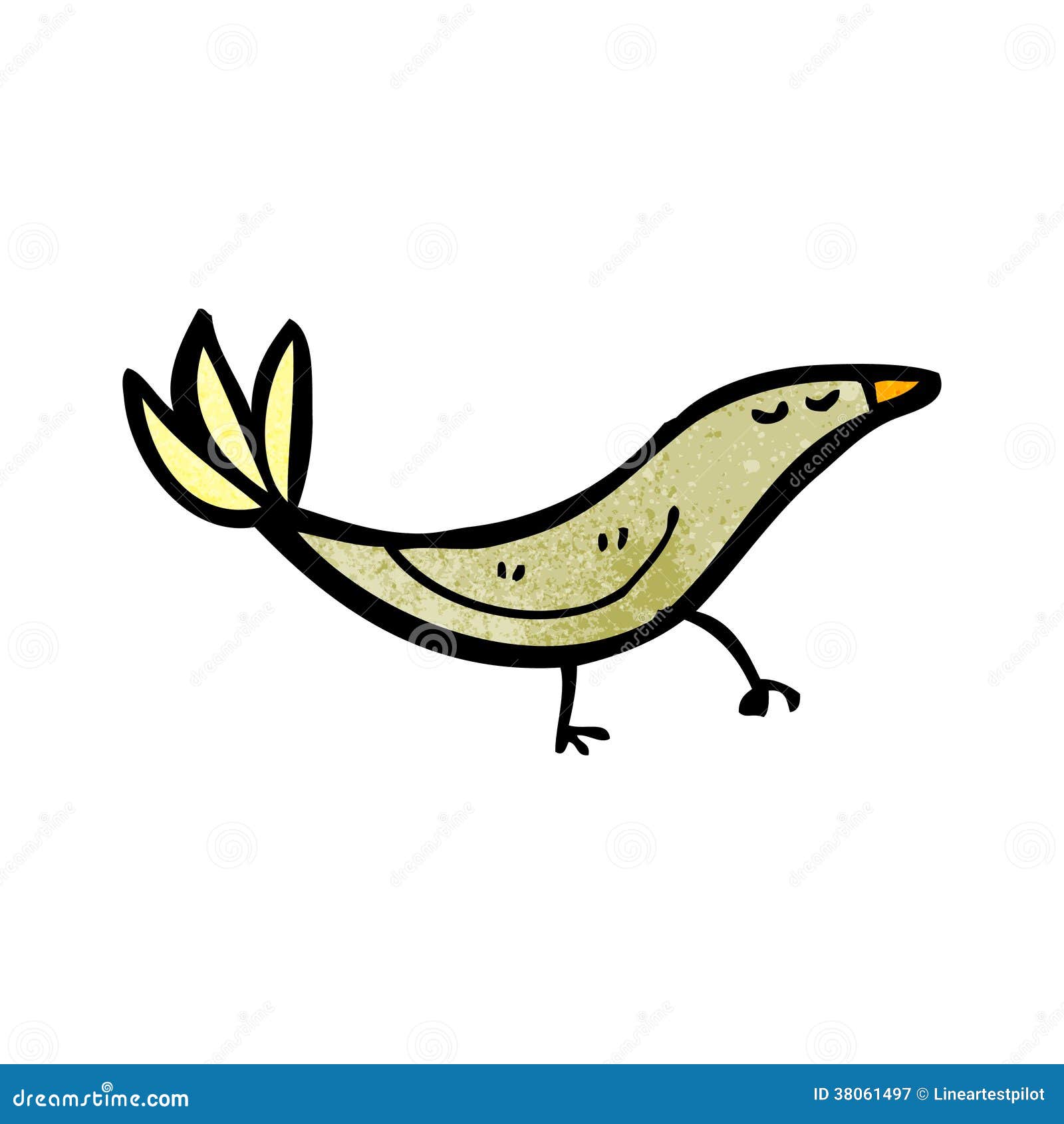 Cartoon bird stock vector. Illustration of quirky, artwork - 38061497