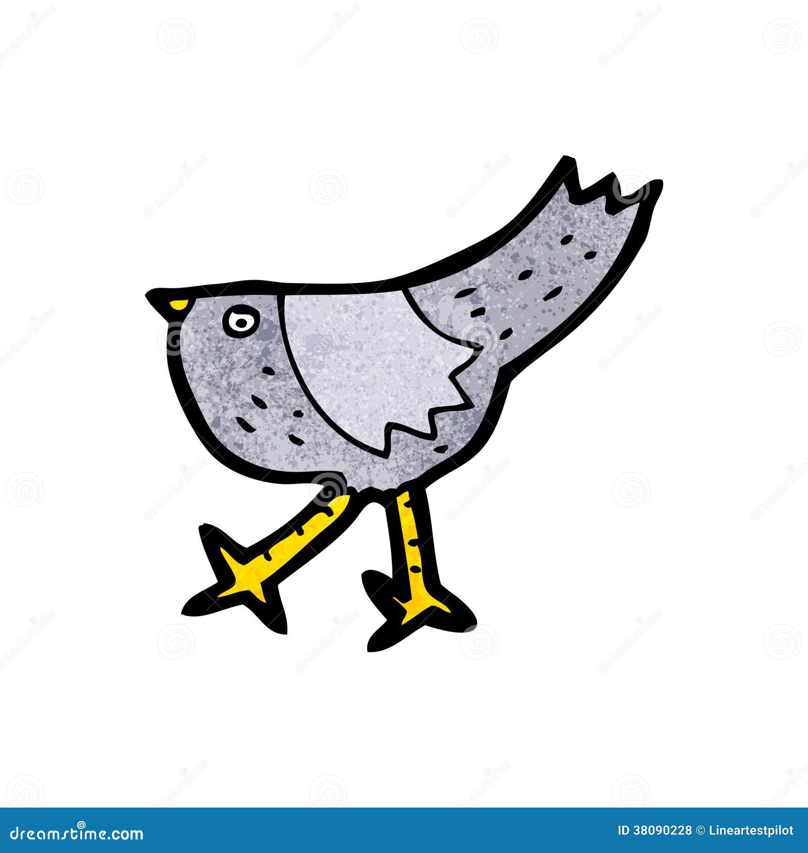 Cartoon bird stock vector. Illustration of hand, silly - 38090228