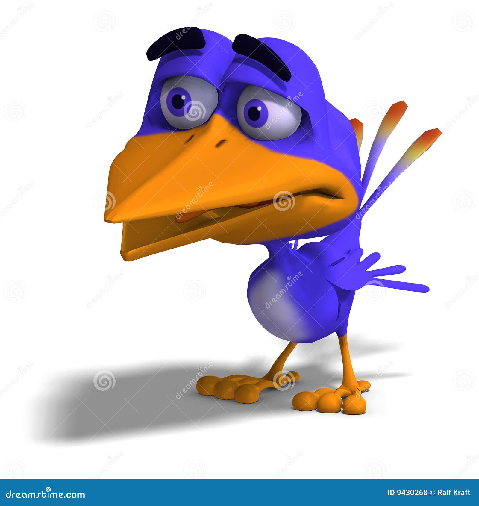 Cartoon Bird Twitter stock illustration. Illustration of plushy - 9430268