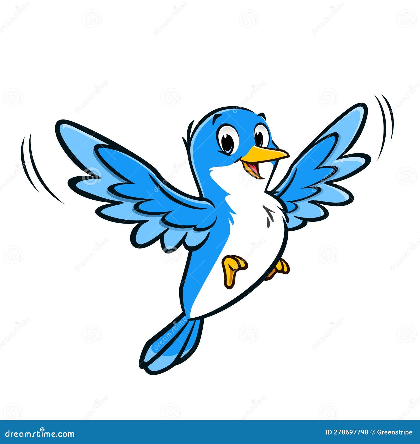 Cartoon Bird stock vector. Illustration of smiling, animal - 278697798
