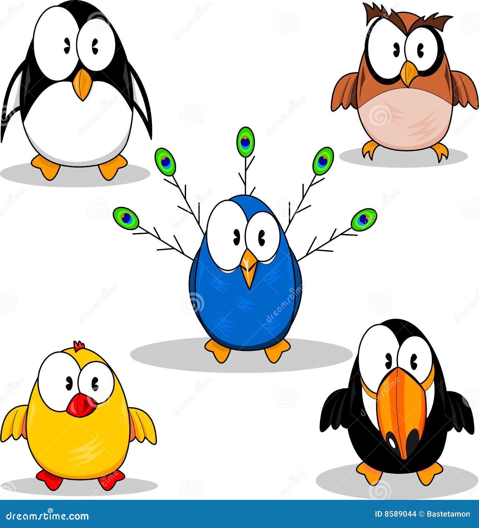 Cartoon Birds Stock Images - Image: 8589044