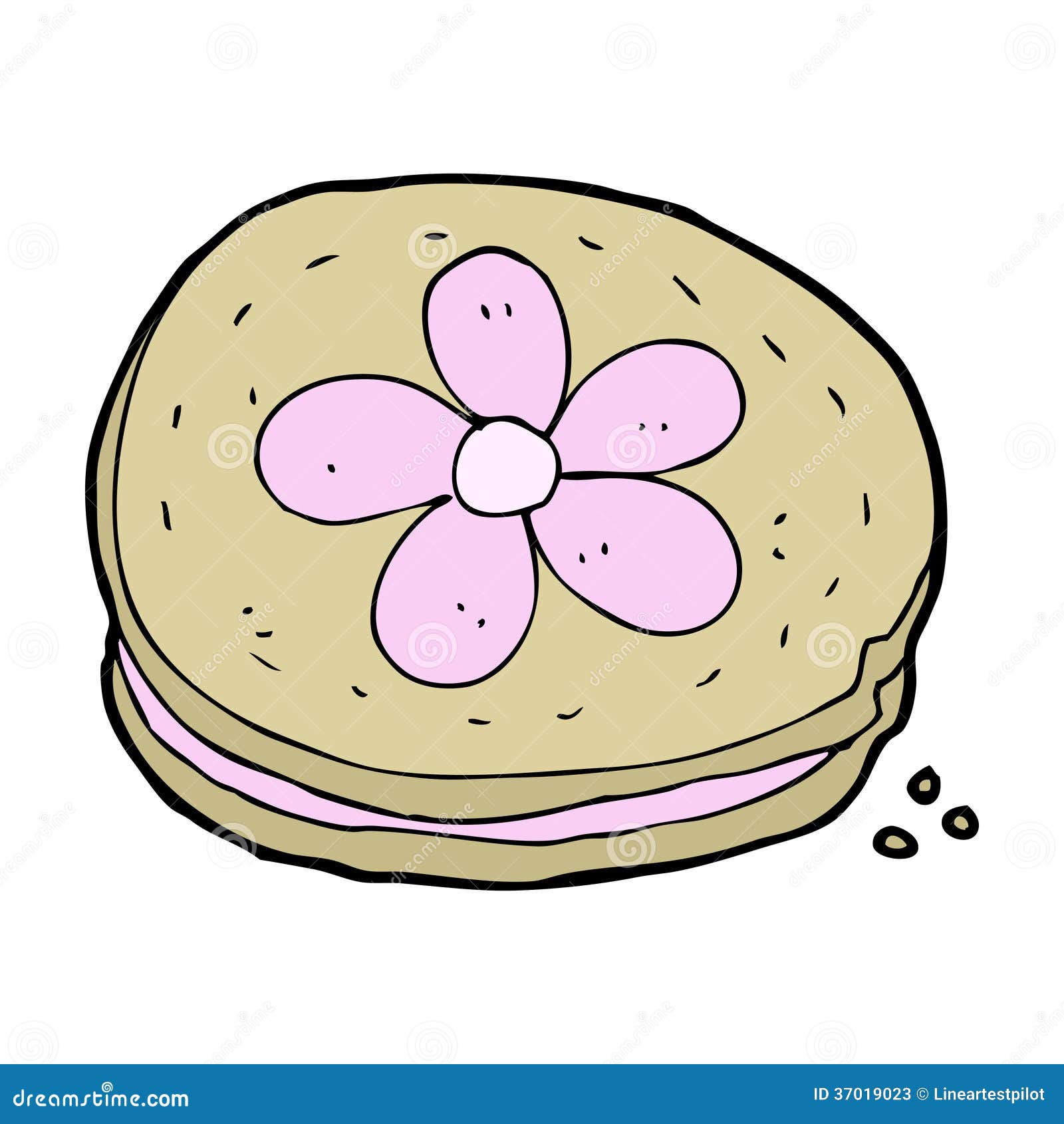 Cartoon biscuit stock vector. Illustration of cheerful - 37019023
