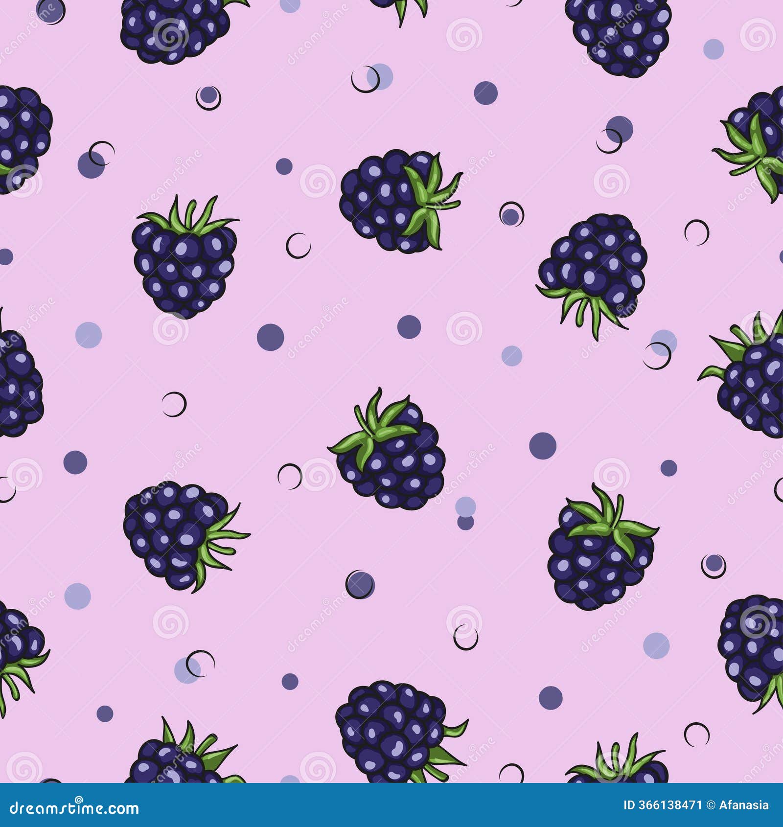 Seamless Berry Texture Cartoon Vector | CartoonDealer.com #17146511