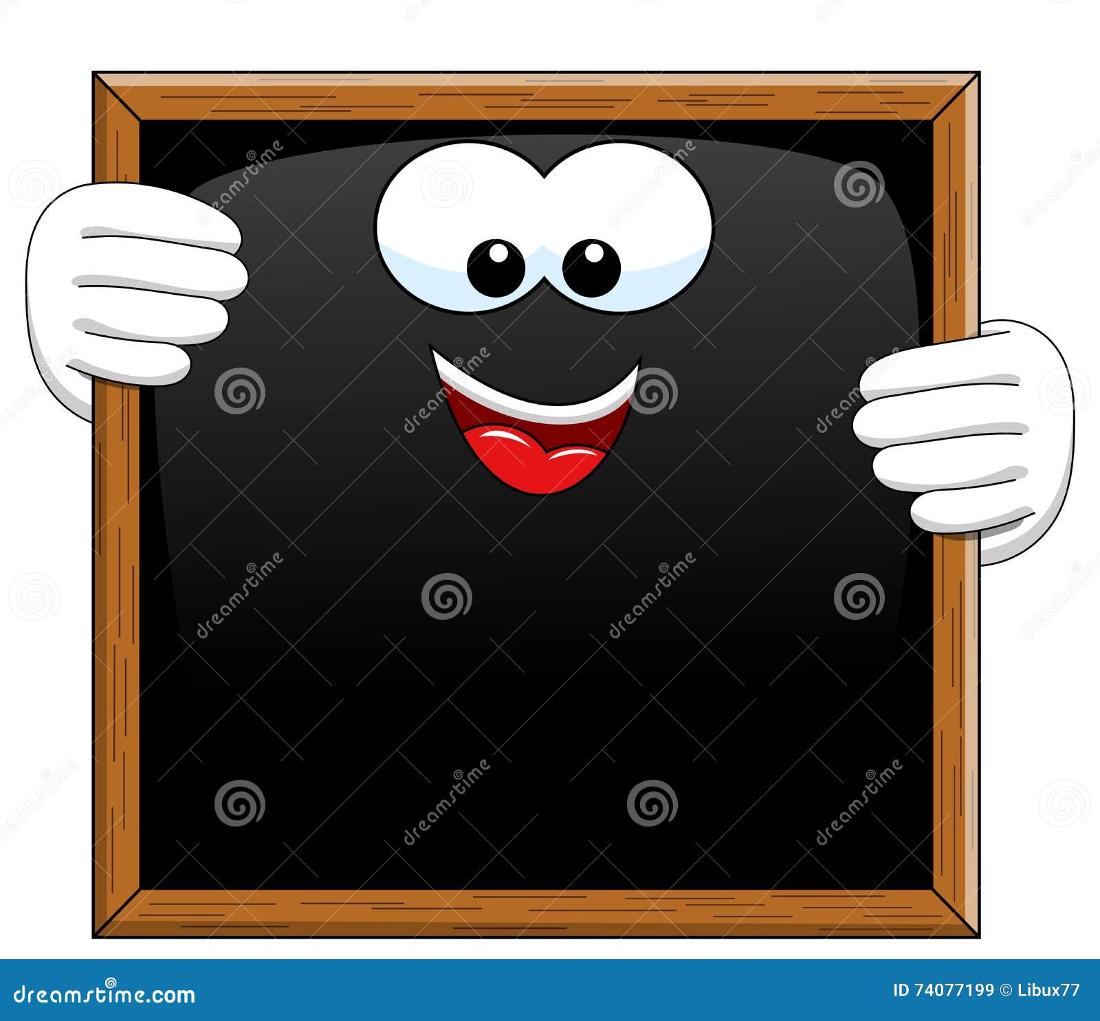 Cartoon Blackboard And Chalk Vector Illustration | CartoonDealer.com ...