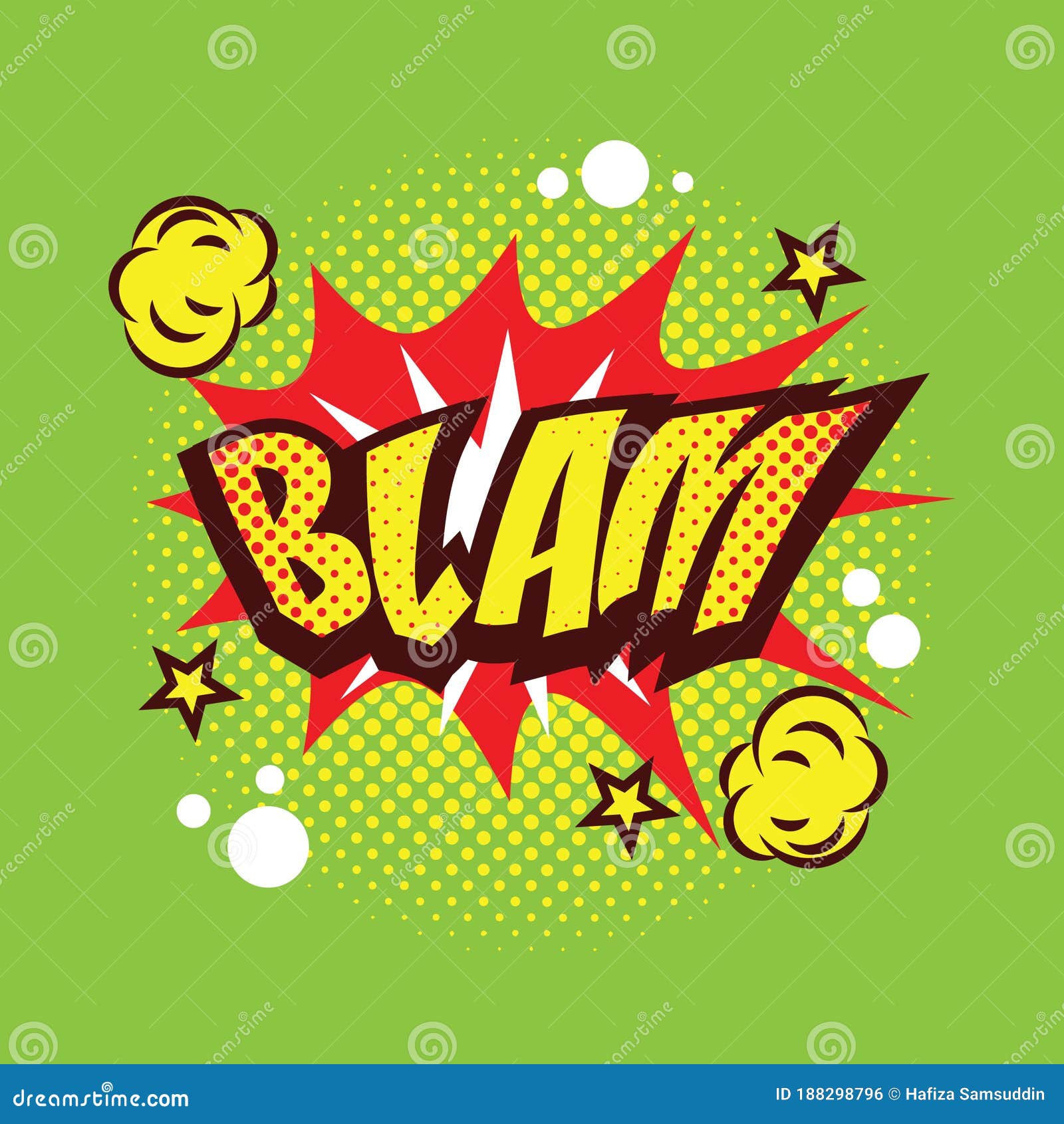 Blam Illustration - Yellow And Orange Text, White Background Royalty ...