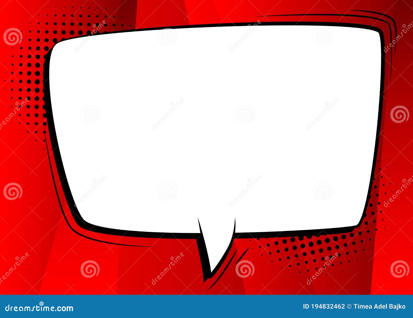 Cartoon Blank Speech Bubble. Talk Icon Stock Vector - Illustration of ...