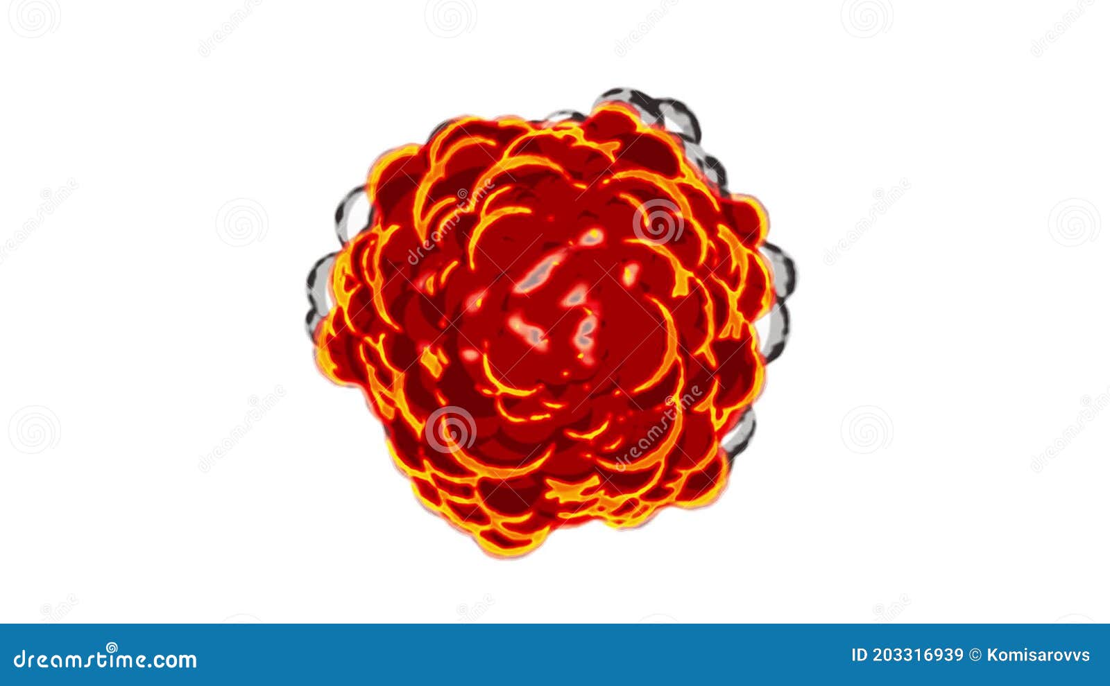 Cartoon Blast. Red Burst and Light. Stock Video - Video of abstract ...