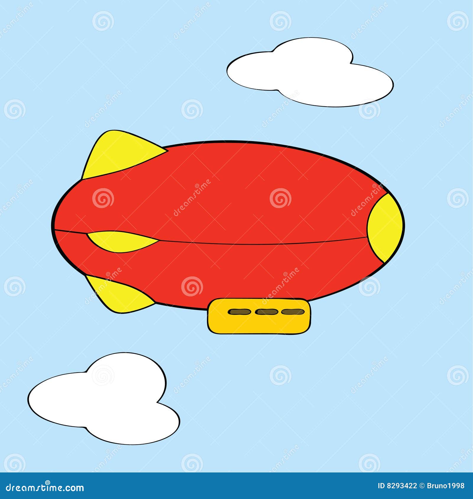 Cartoon Blimp Jigsaw Puzzle Game | CartoonDealer.com #41646457