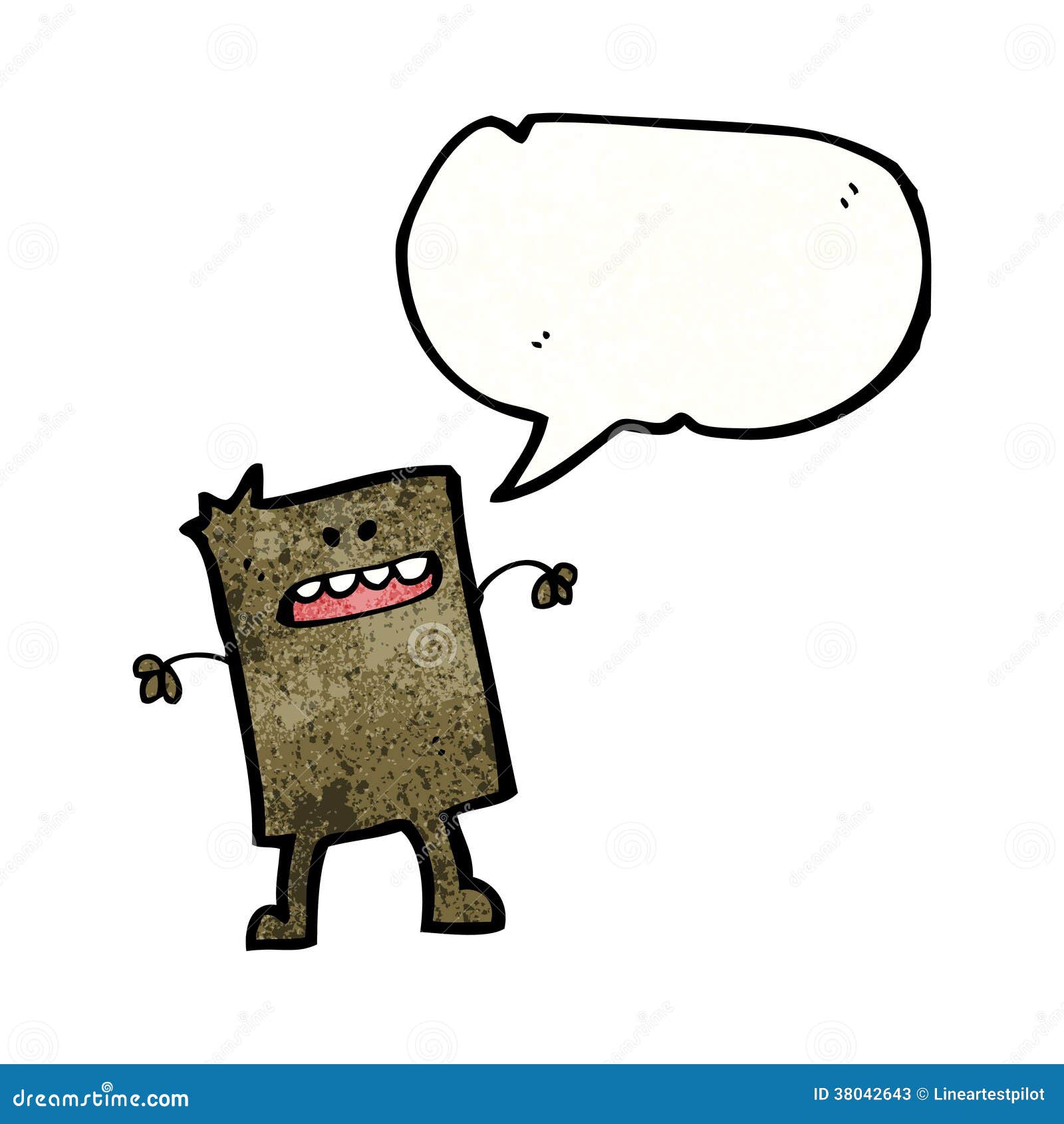 Cartoon blockhead stock vector. Illustration of silly - 38042643