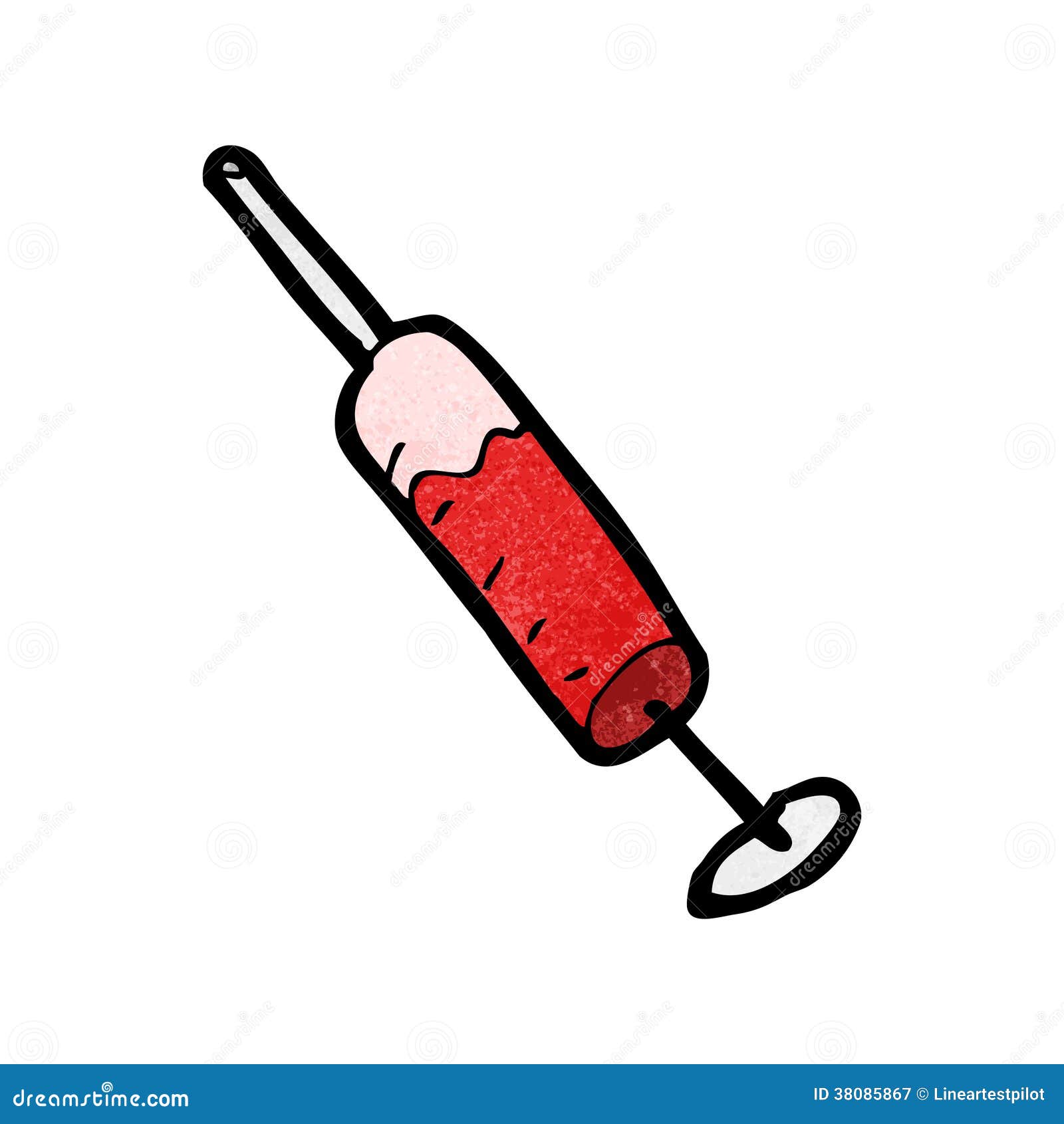 Cartoon blood in syringe stock vector. Illustration of character - 38085867