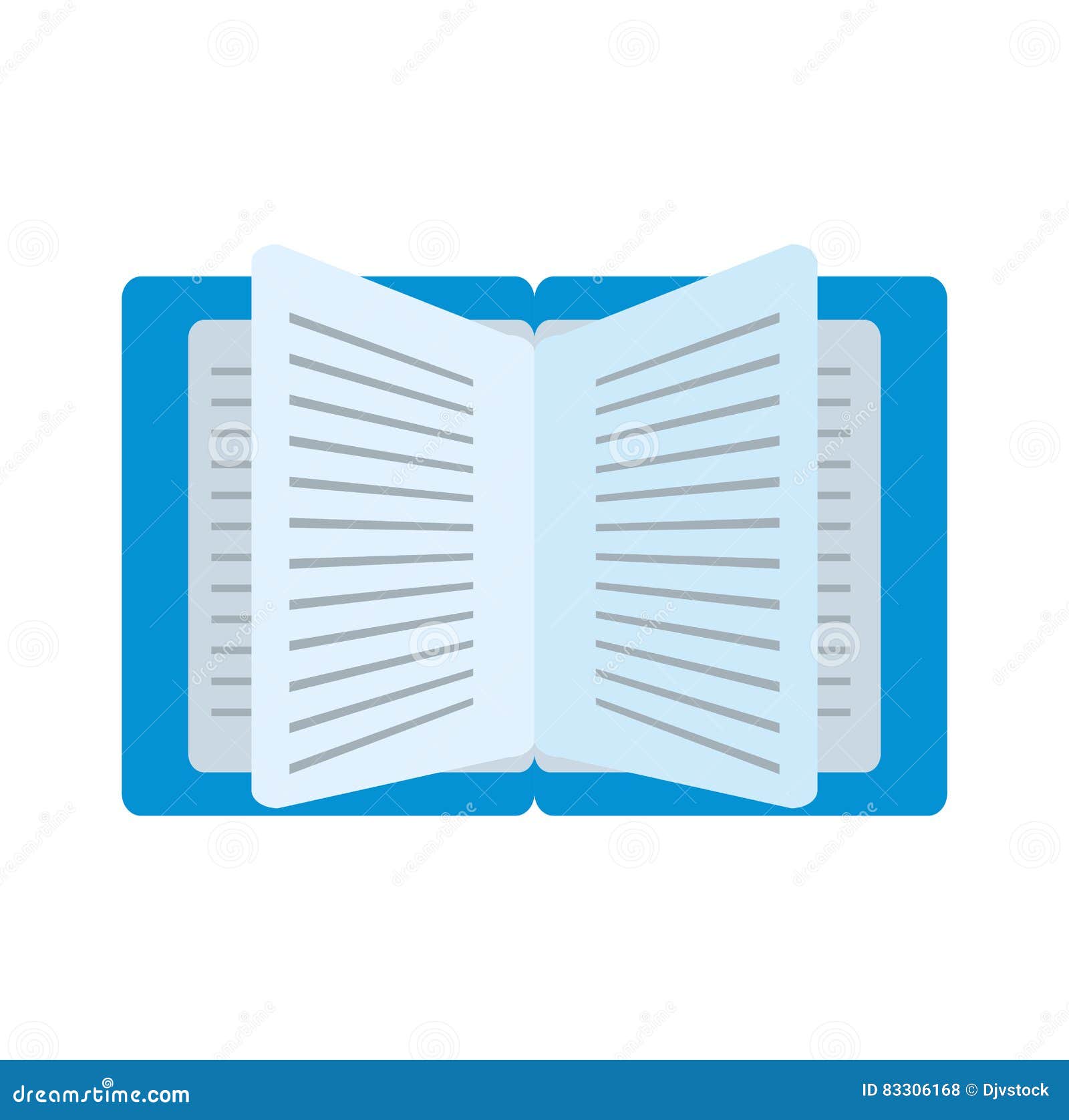 Cartoon Blue Book Read Learning School Stock Illustration ...