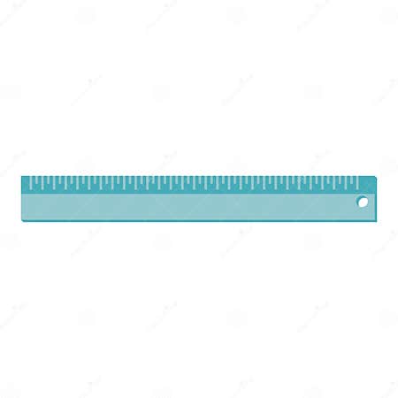 Cartoon Blue Ruler Vector Isolated Object Illustration Stock Vector ...