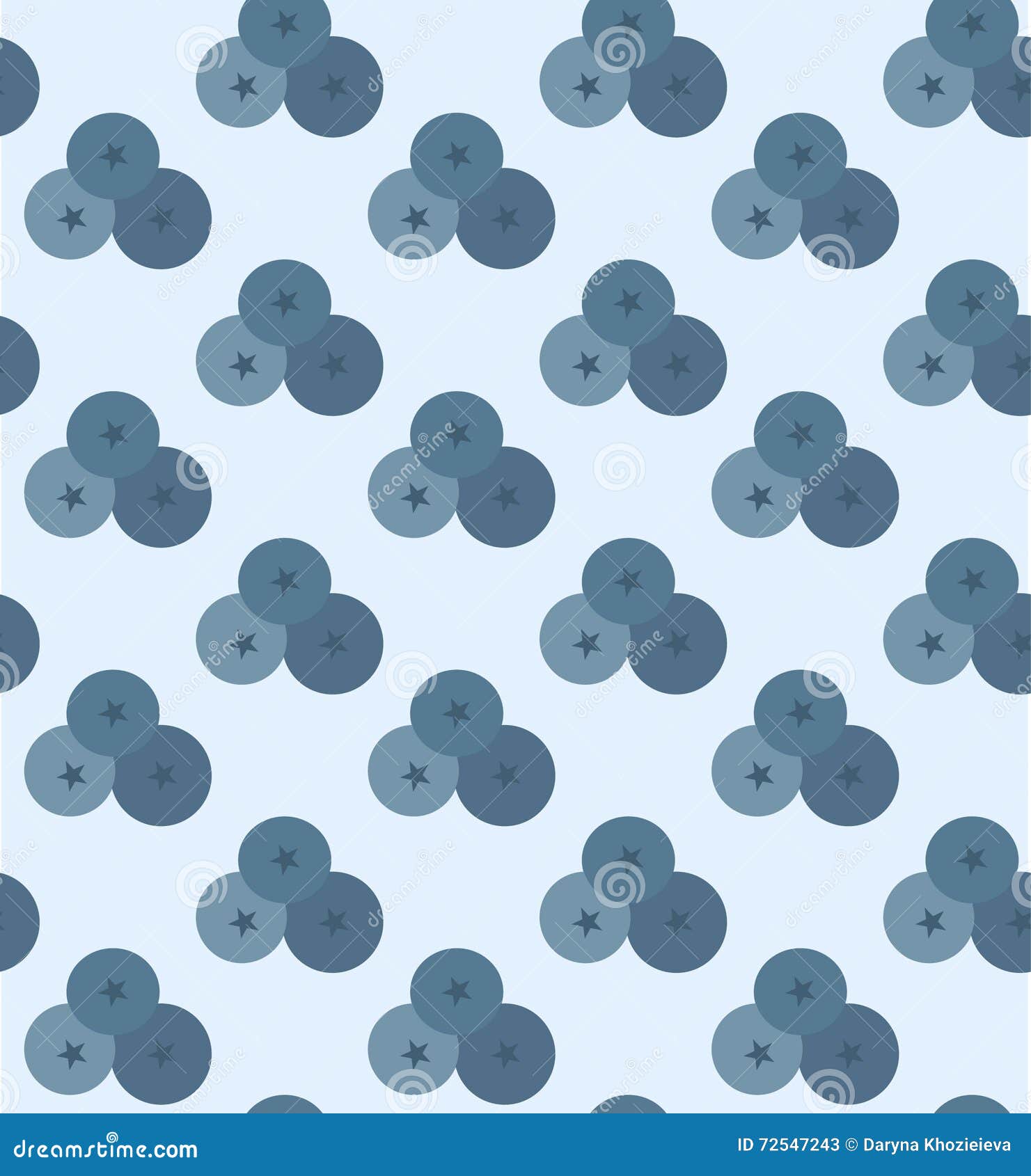 Cartoon Blueberries Pattern Stock Vector - Illustration of design ...