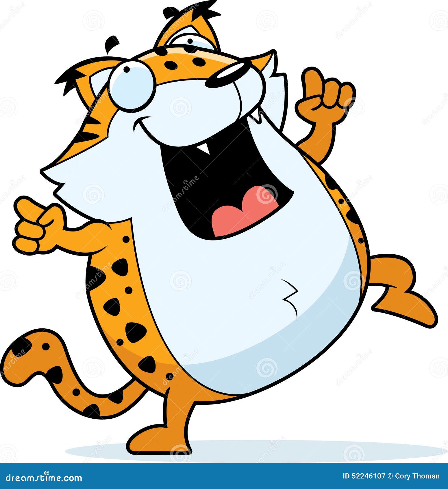 Cartoon Bobcat Dancing stock vector. Illustration of clipart - 52246107