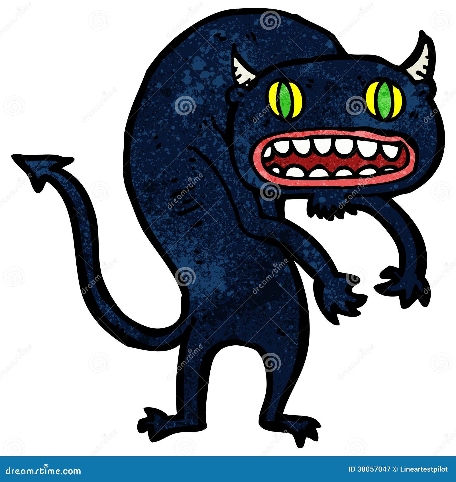 Cartoon bogyman stock vector. Illustration of doodle - 38057047