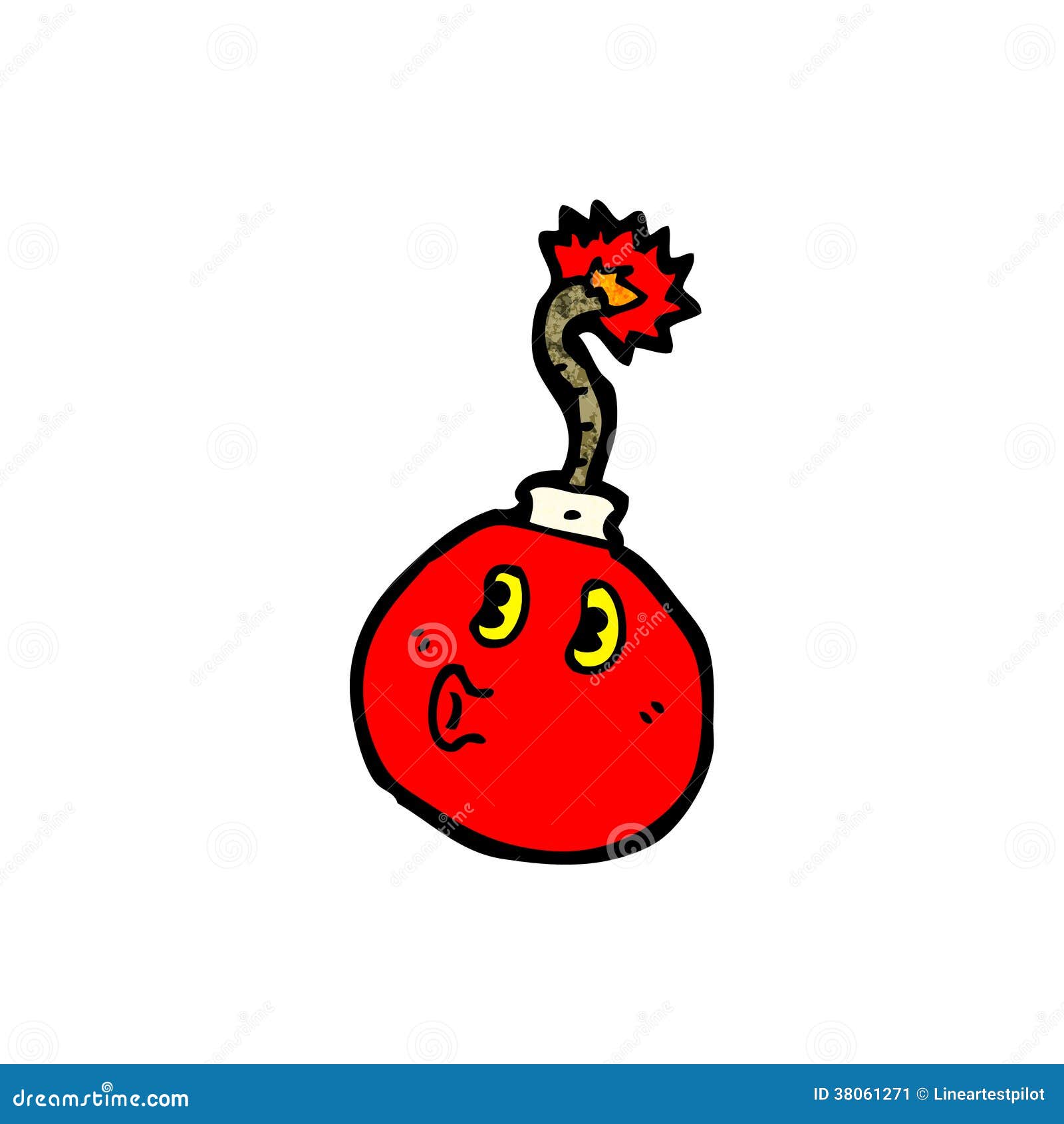 Cartoon bomb ready to blow stock vector. Illustration of funny - 38061271