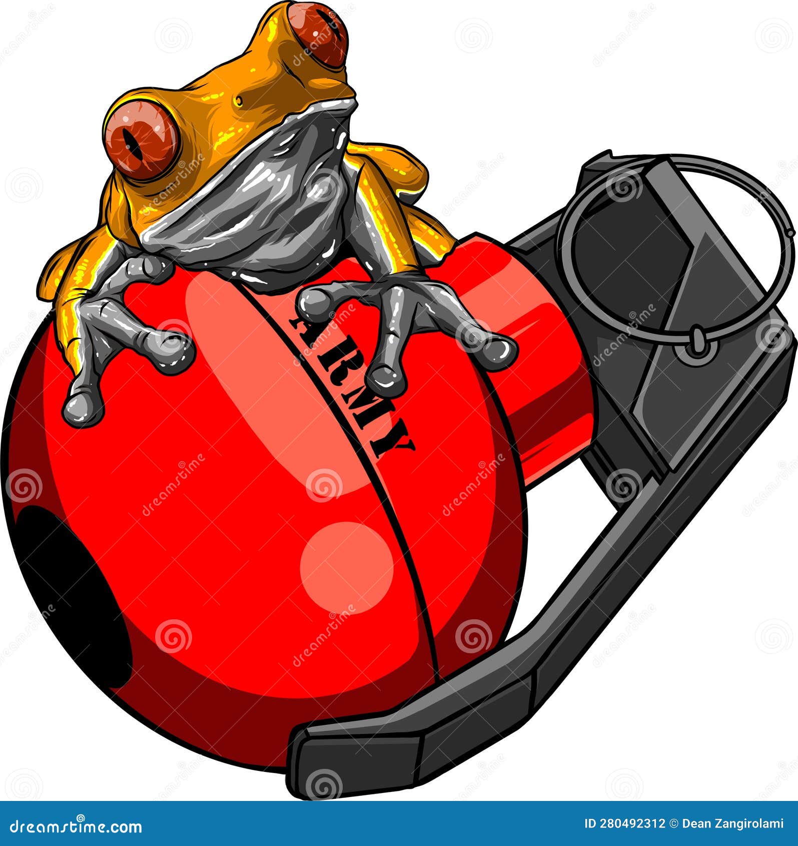Cartoon Bomb Ready To Explode. Vector Illustration on White Background ...