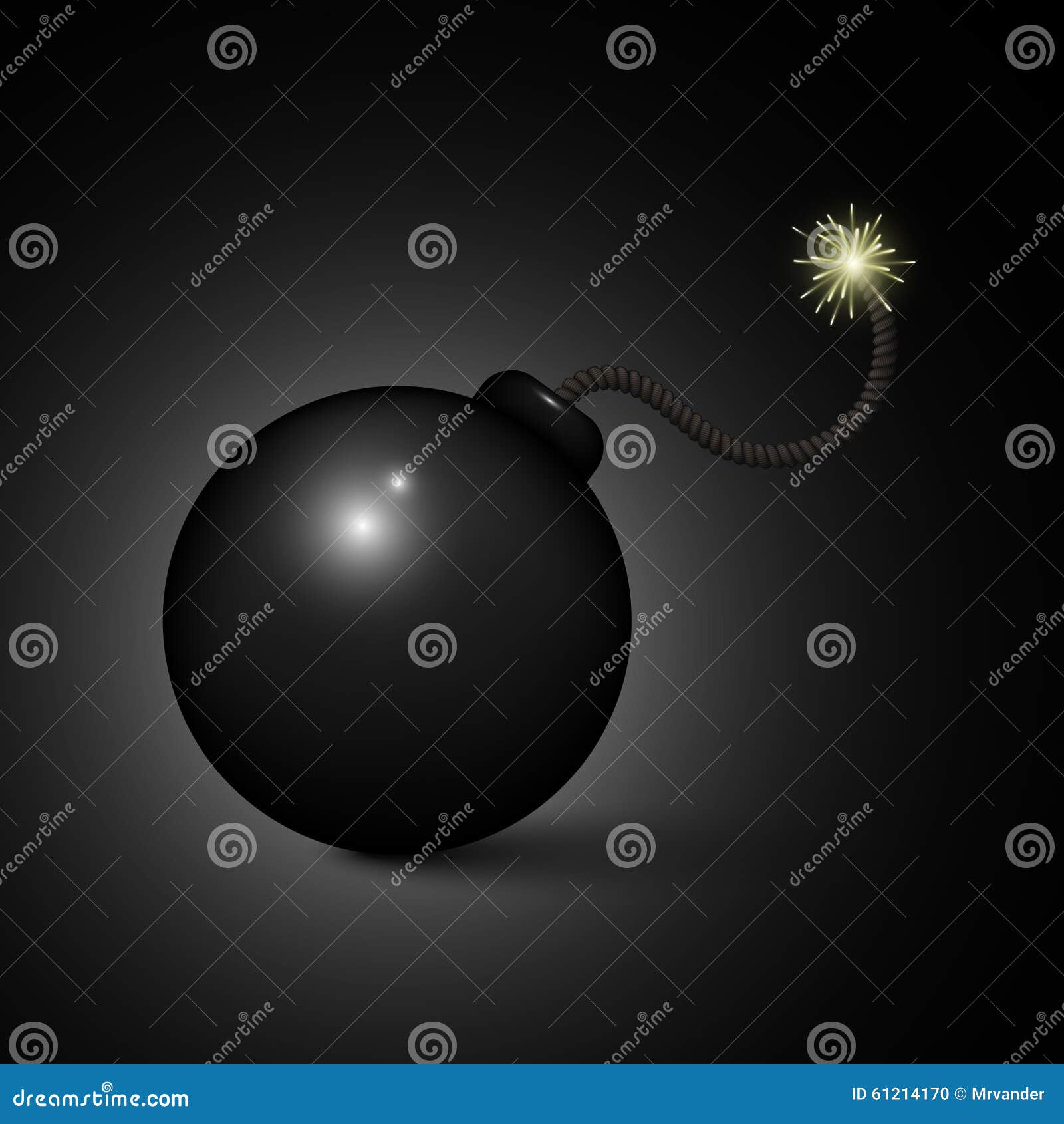Cartoon Bomb Ready To Explode. Vector Illustration | CartoonDealer.com ...