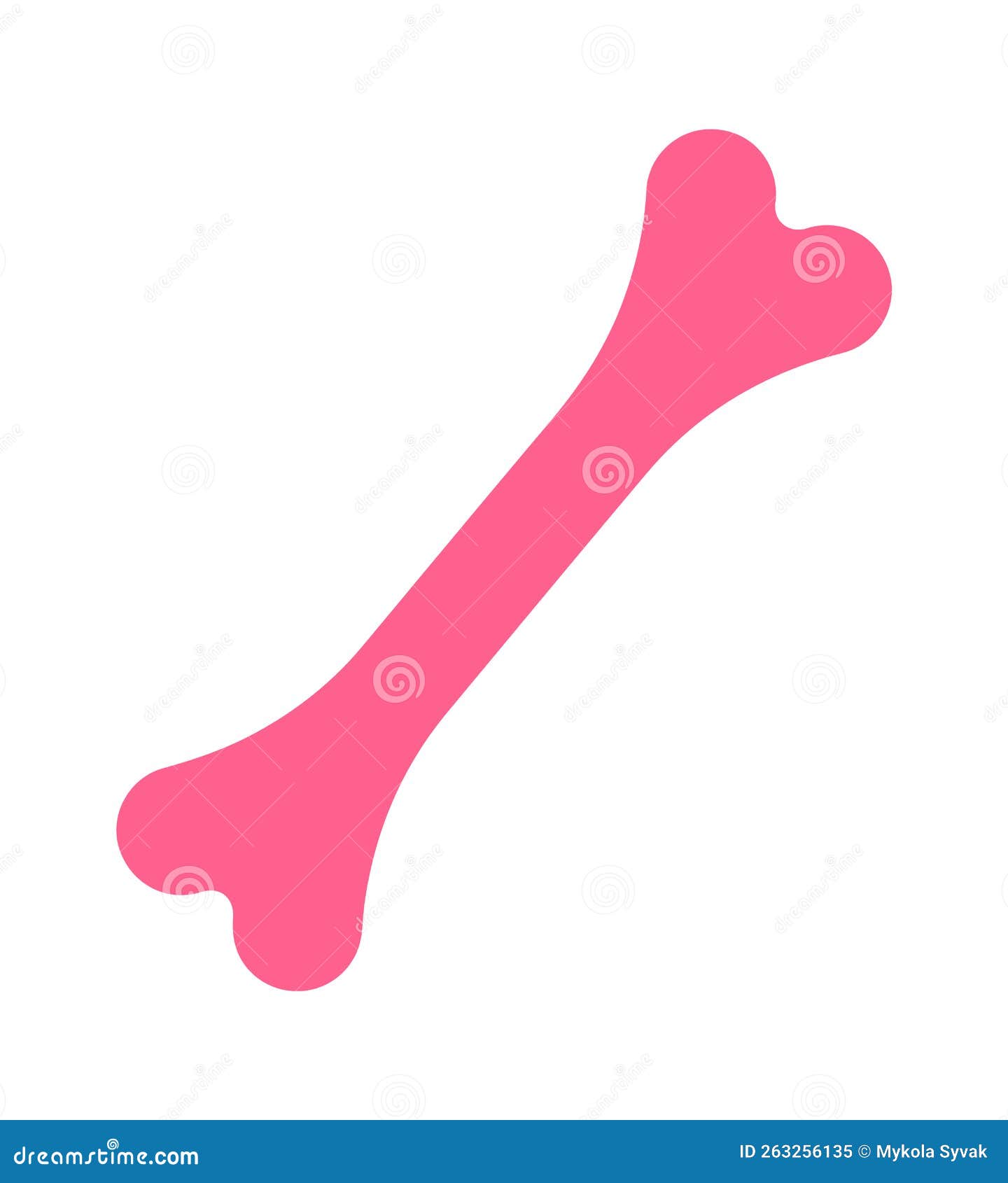 Cartoon Bone Icon stock vector. Illustration of anatomy - 263256135