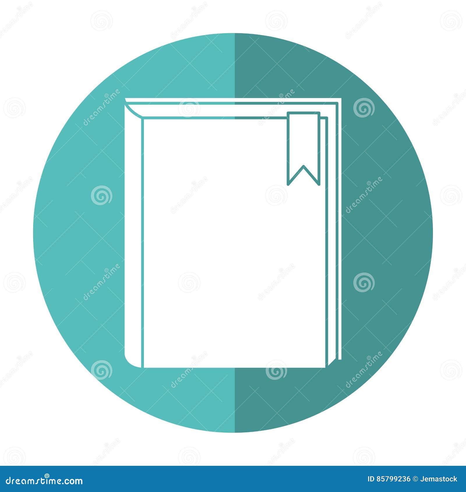 Cartoon Book Library Learning Shadow Stock Vector - Illustration of ...