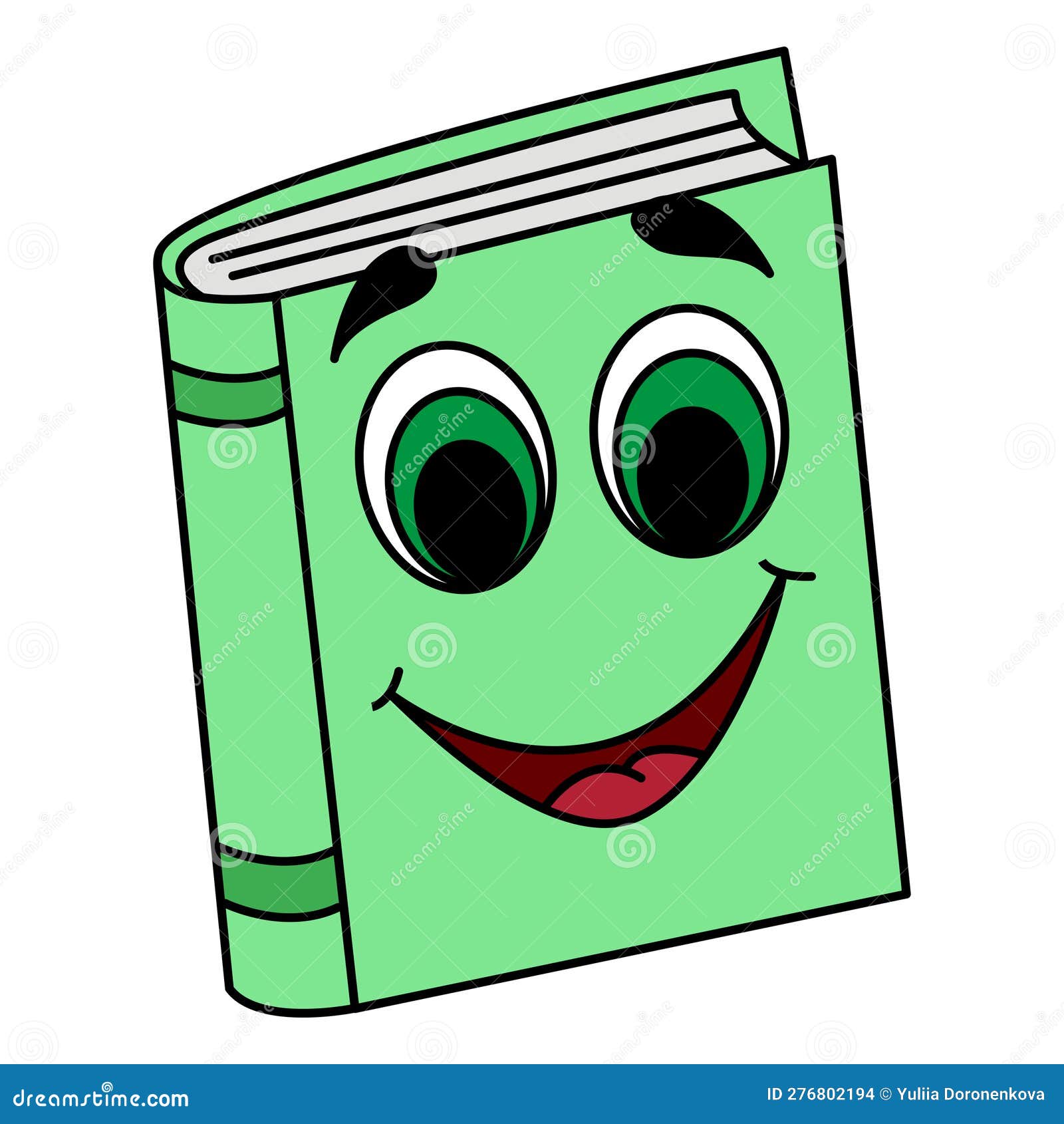 Cartoon Book stock vector. Illustration of cute, character - 276802194