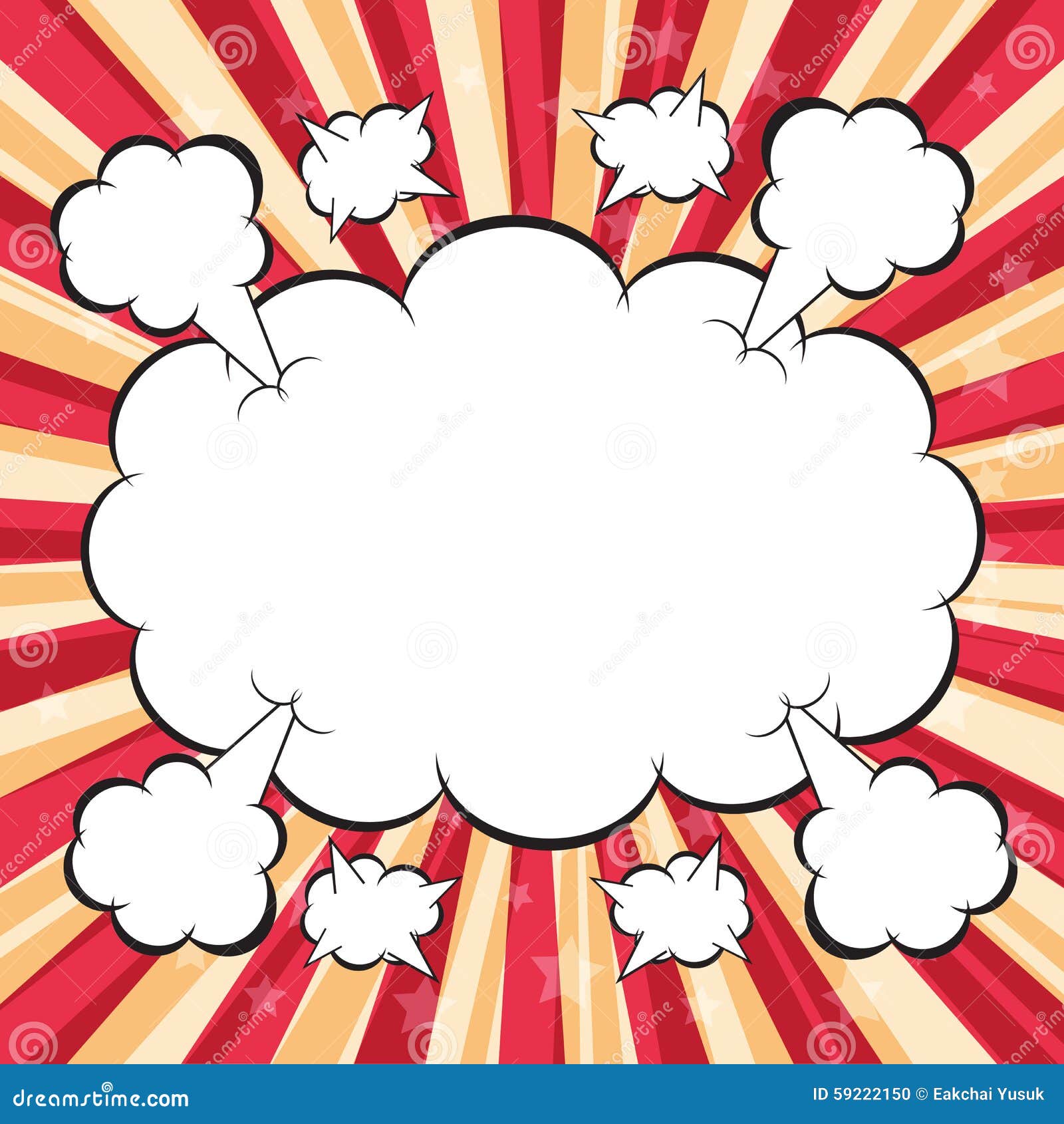 Cartoon boom background stock vector. Illustration of effect - 59222150