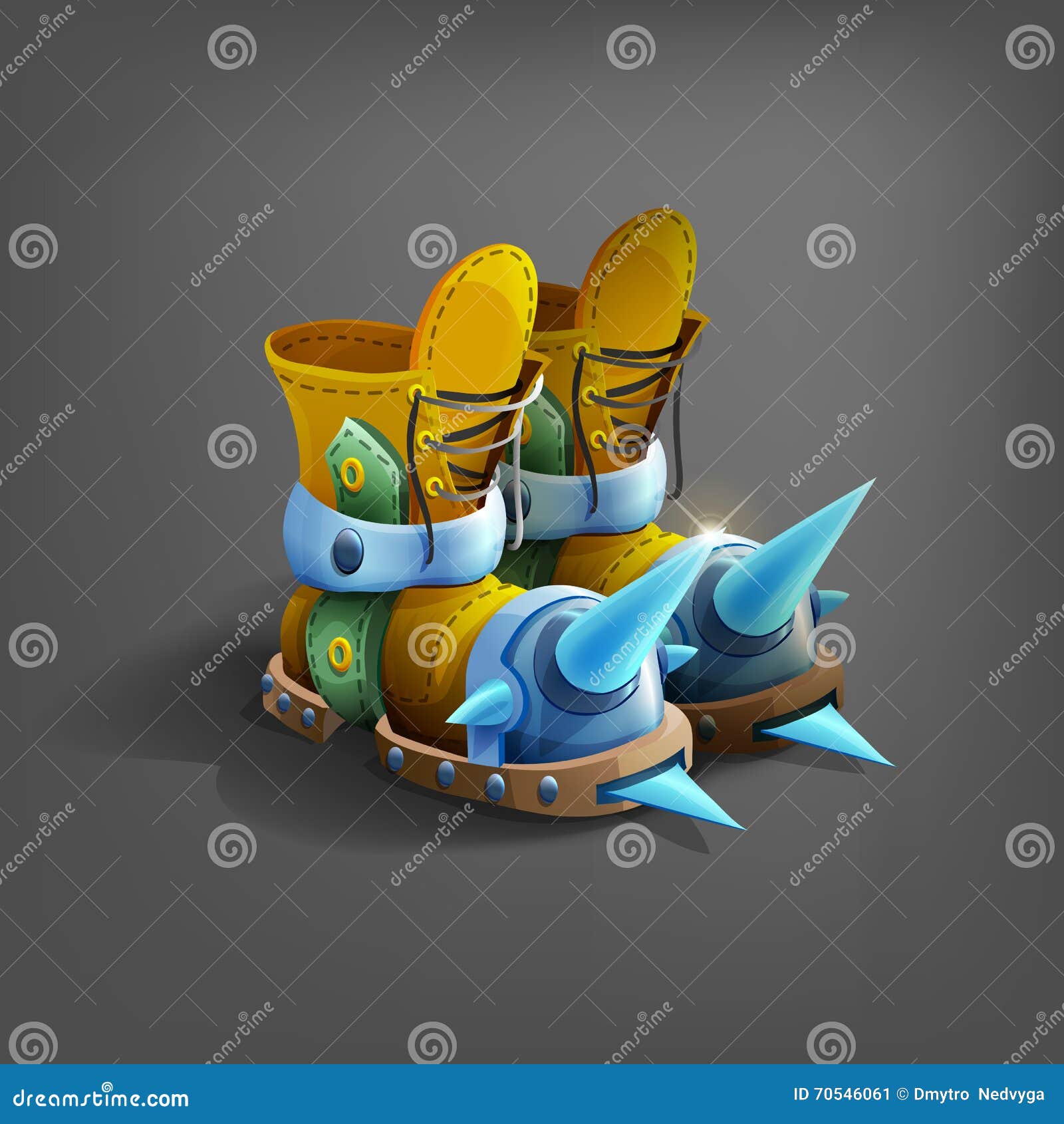 Cartoon Boots. Vector Illustration. Stock Vector - Illustration of ...